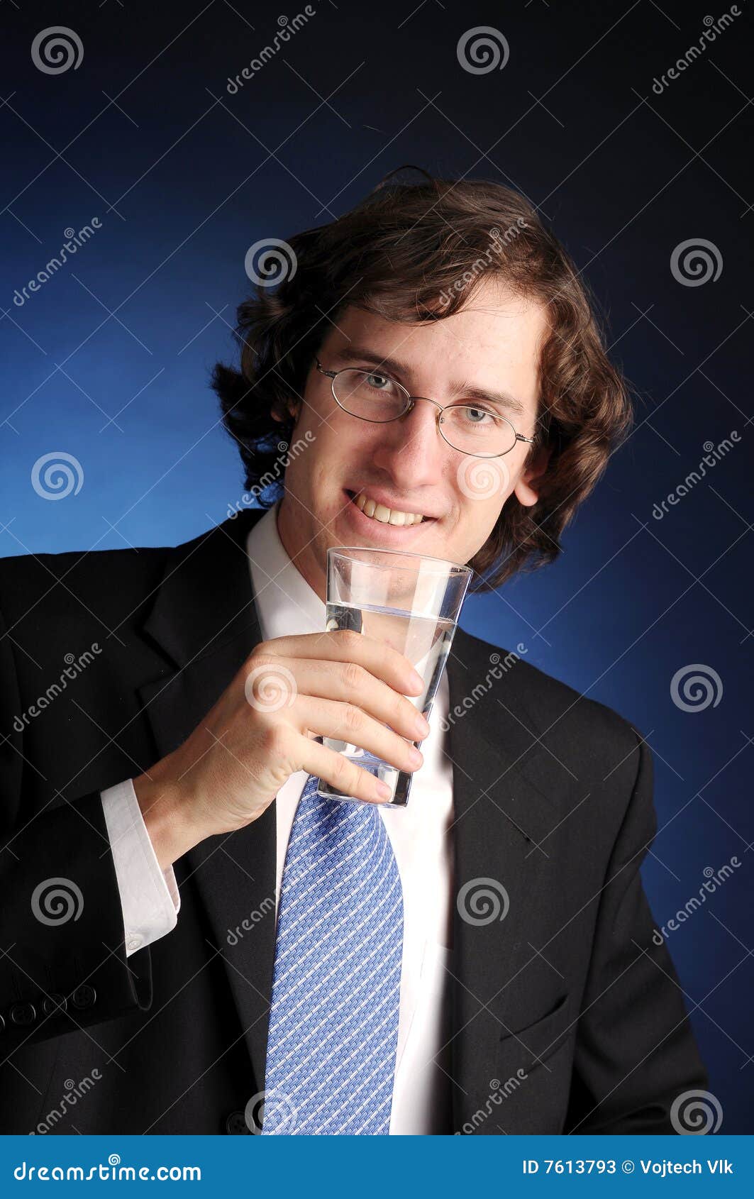 The Portrait of Attractive Businessman Stock Image - Image of clutch ...