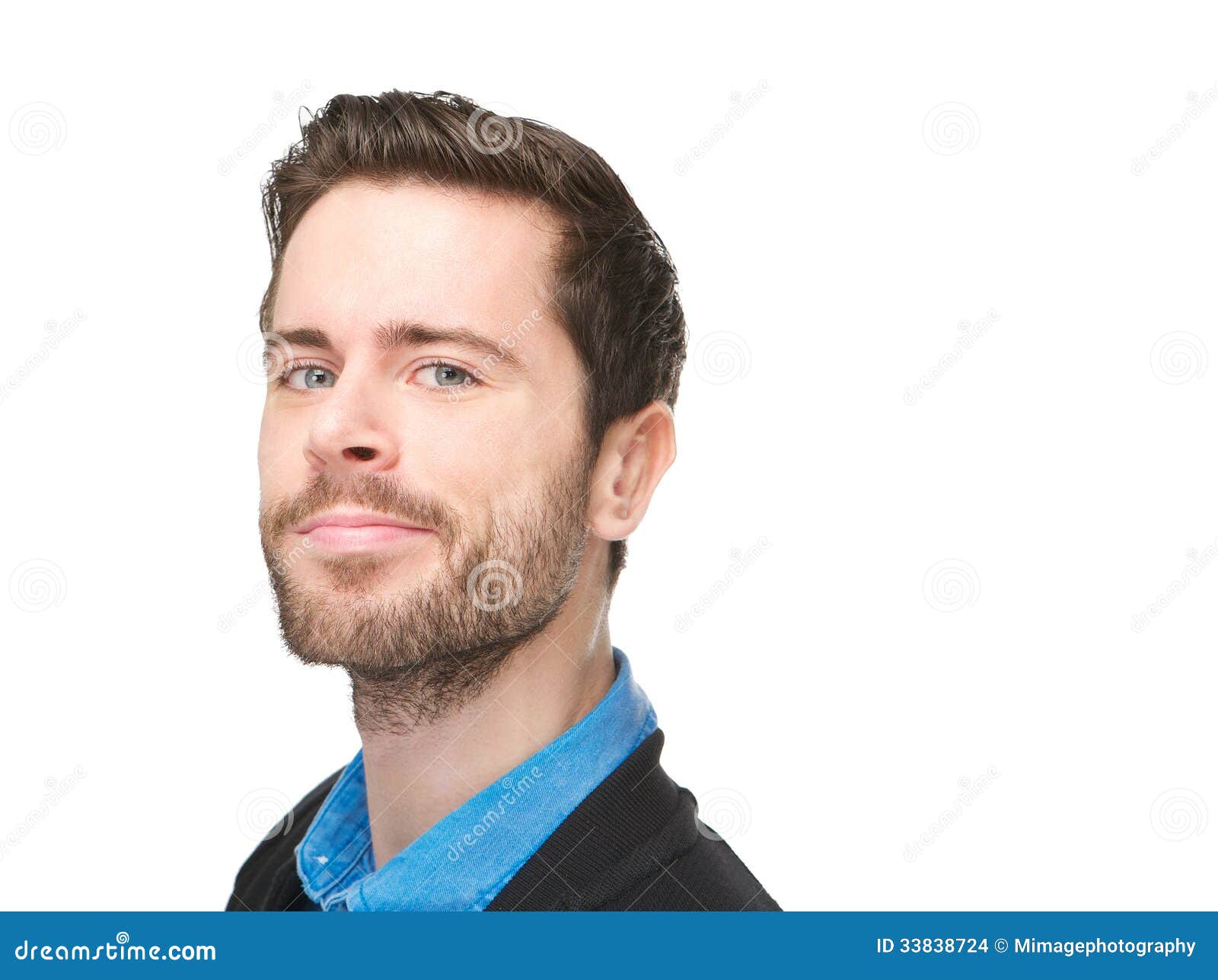 Portrait of an Attractive Caucasian Man with Grin on His Face Stock ... Portrait of an Attractive Caucasian Man with Grin on His Face Stock ...