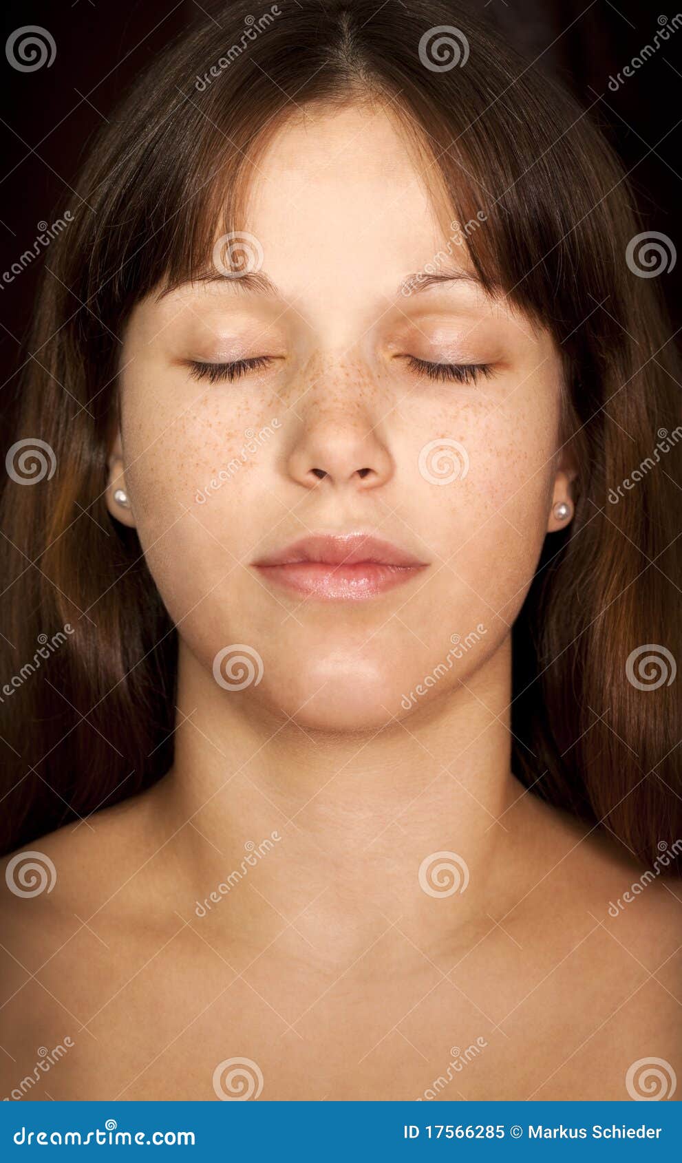 Portrait of a Attractive Female Stock Image - Image of human, cheerful ...