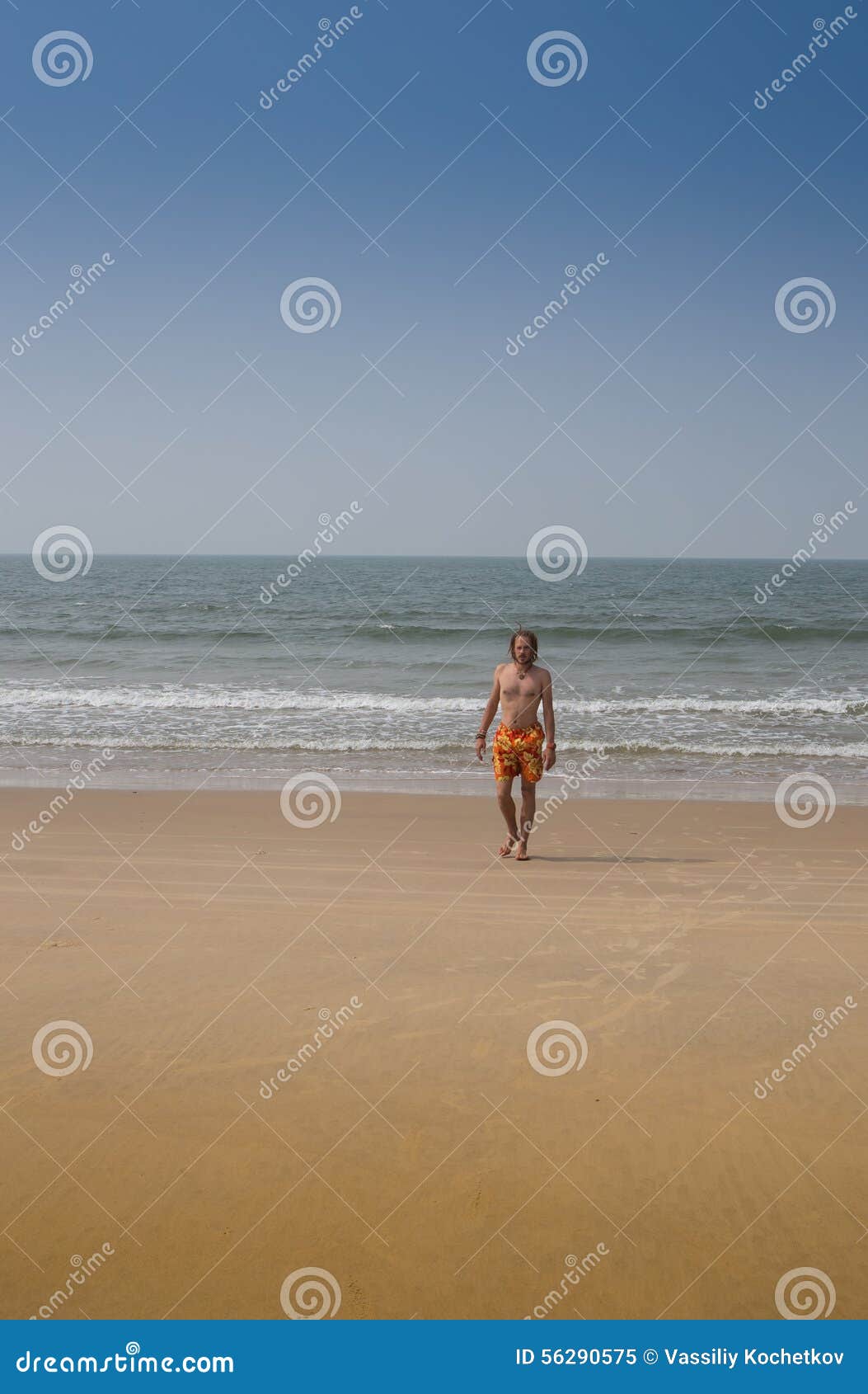 Portrait of an Attractive Man on a Tropical Beach Stock Image - Image ...