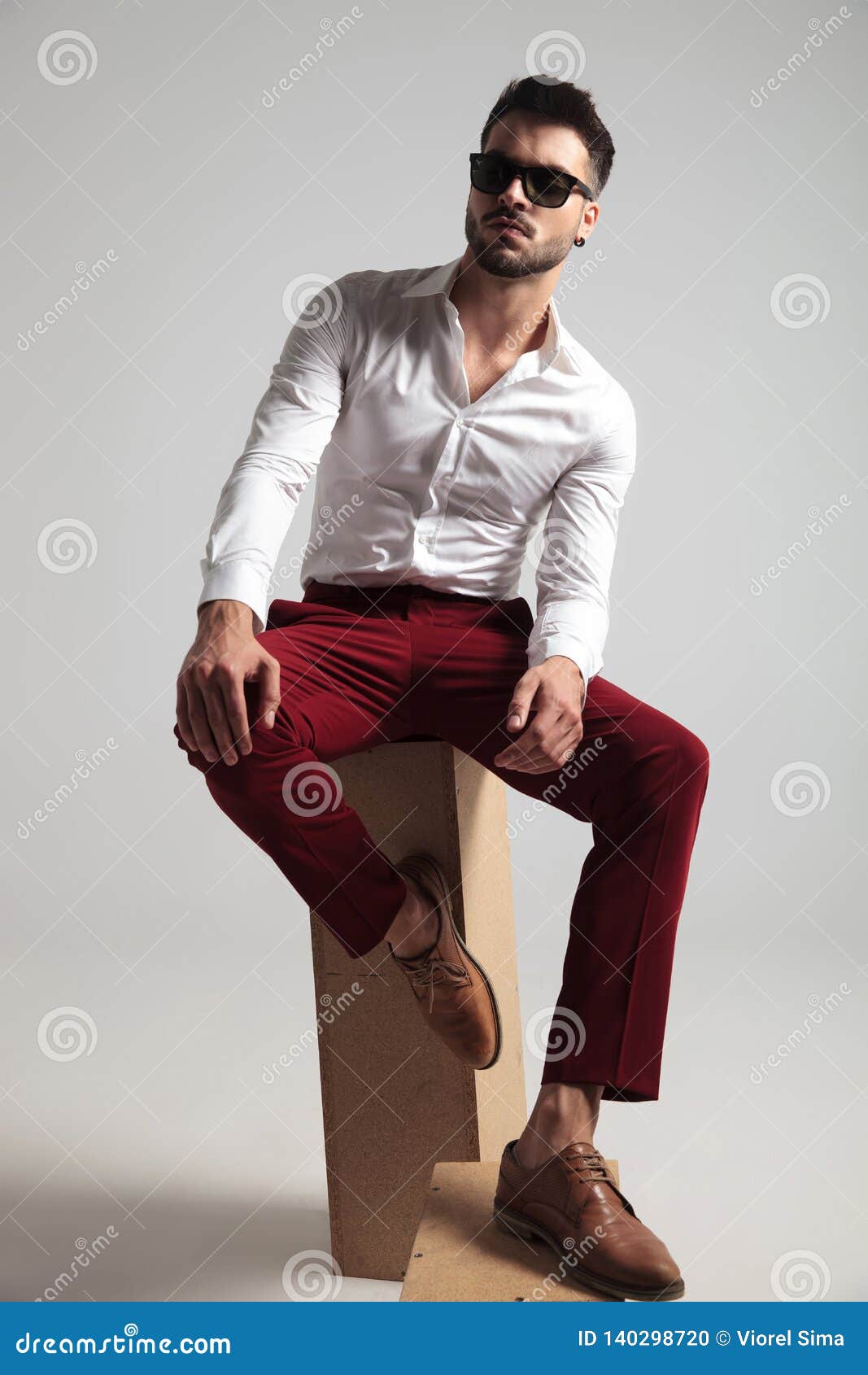 Attractive Man Wearing Unbuttoned Shirt Poses Stock Photo - Image of ... Attractive Man Wearing Unbuttoned Shirt Poses Stock Photo - Image of ...