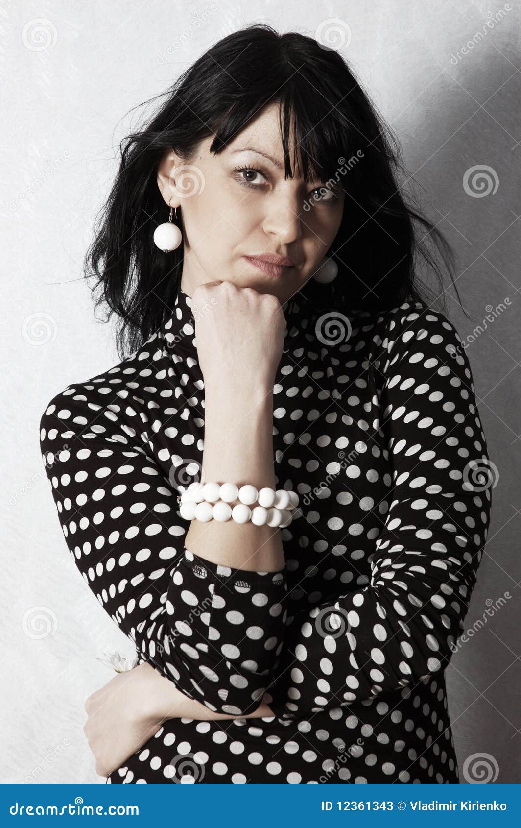 Portrait of Attractive Serious Woman Stock Image - Image of color ...