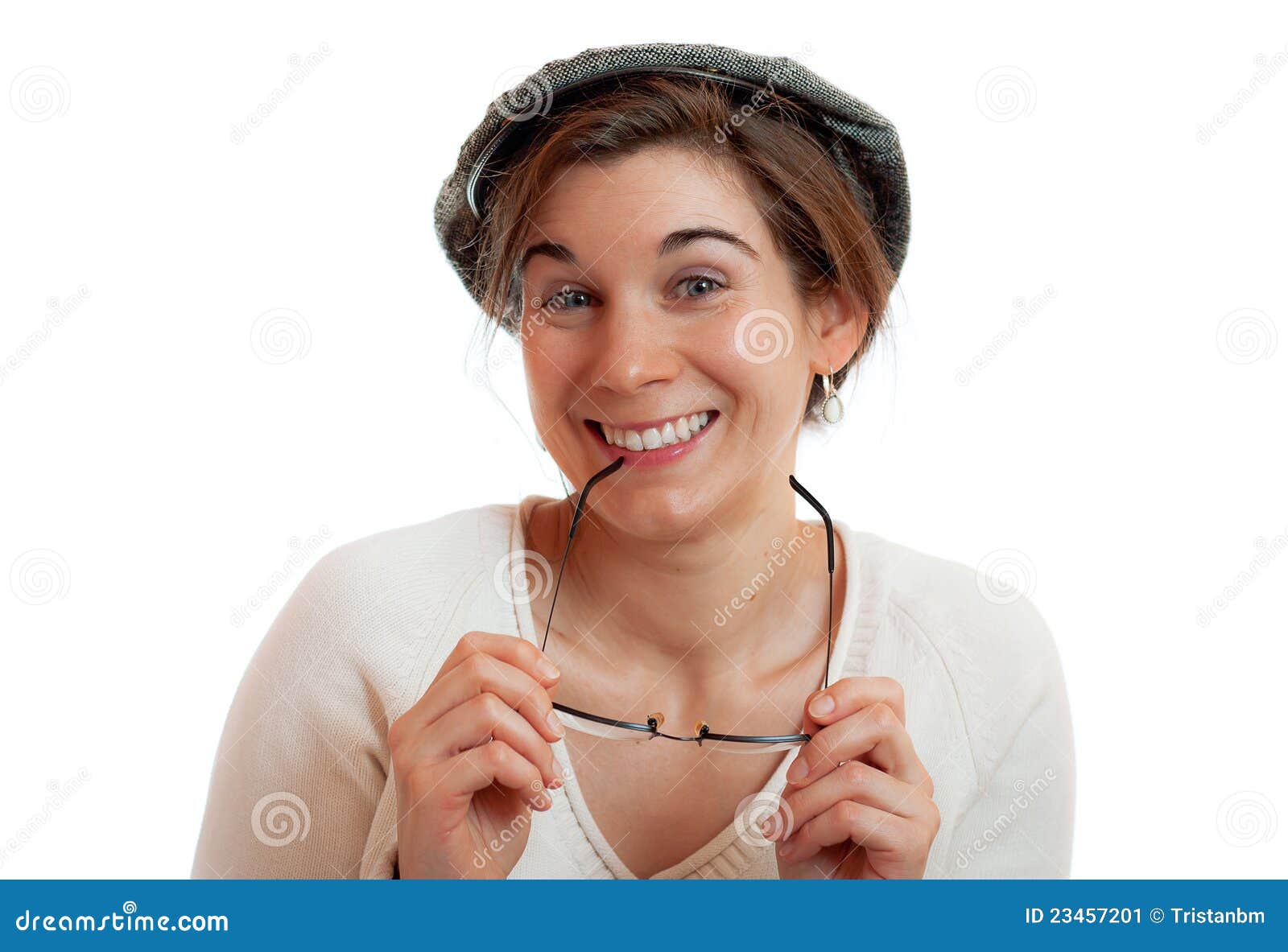 Portrait of Attractive and Smiling Woman Stock Image - Image of look ...