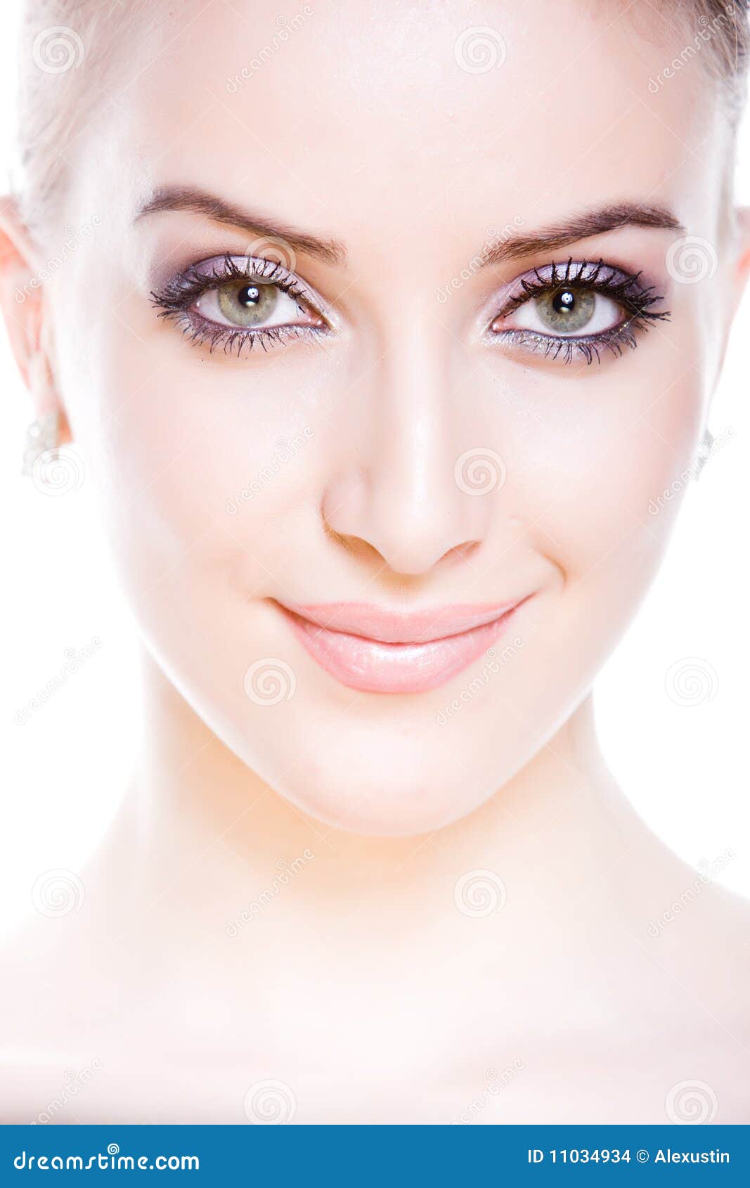 Portrait of Attractive Smiling Young Woman Stock Photo - Image of ...