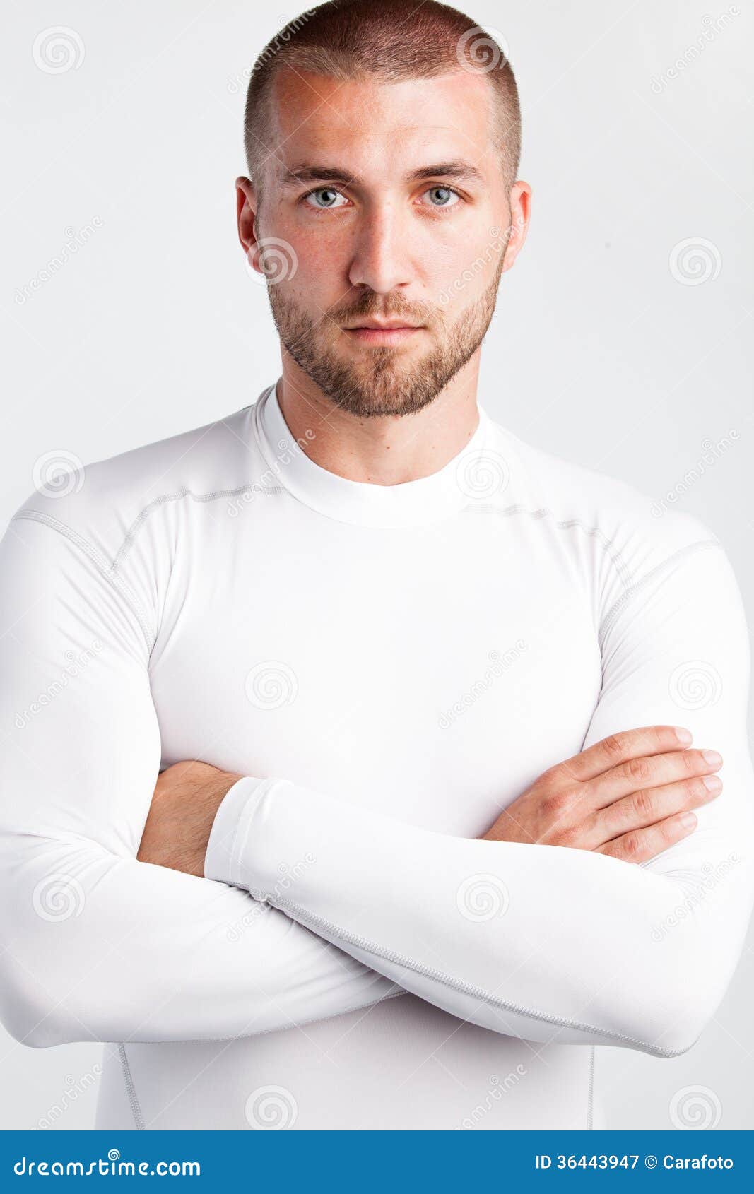 Portrait of an Attractive Sports Man Stock Image - Image of athletic ...