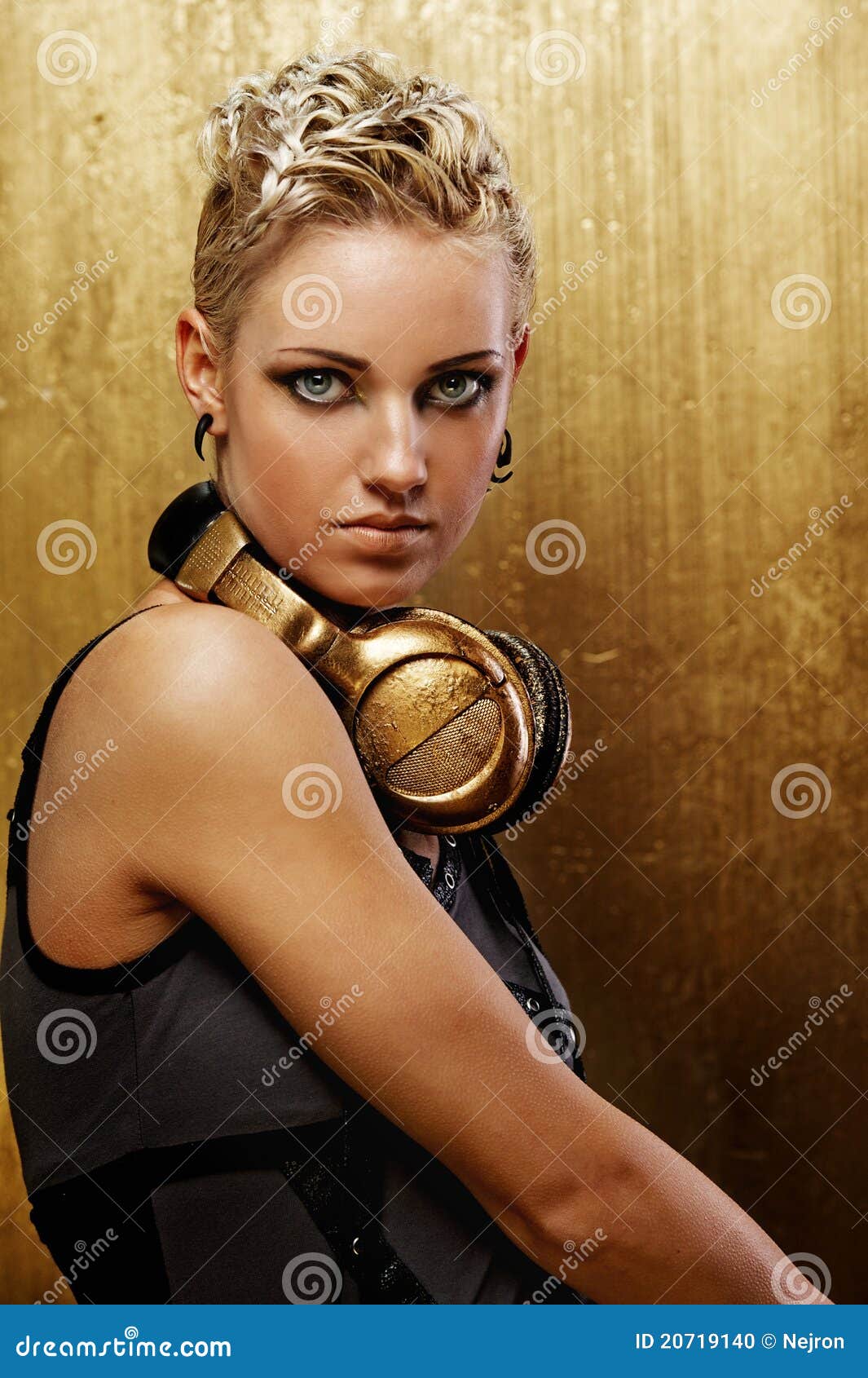 Portrait of an Attractive Steam Punk Girl. Stock Photo - Image of blond ...