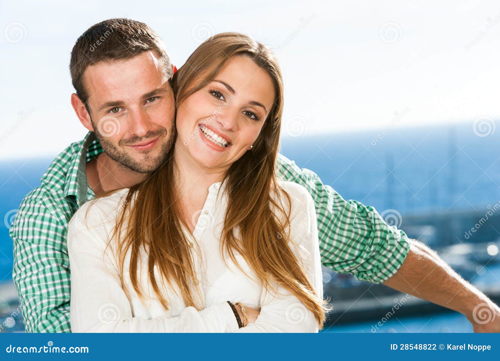 Portrait of Attractive Young Couple. Stock Photo - Image of girl ...