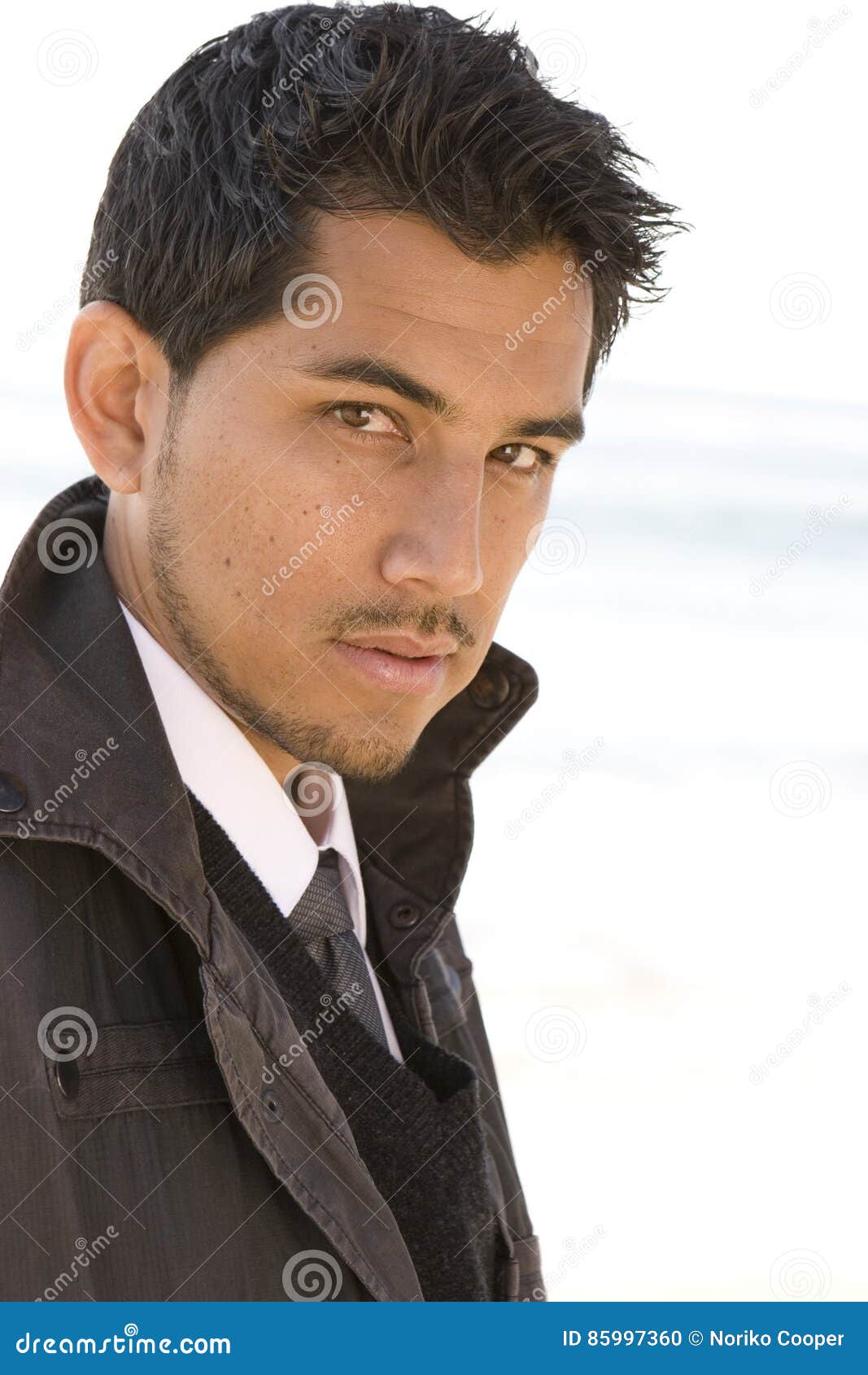 Portrait of an Attractive Young Hispanic Man Stock Photo - Image of ...