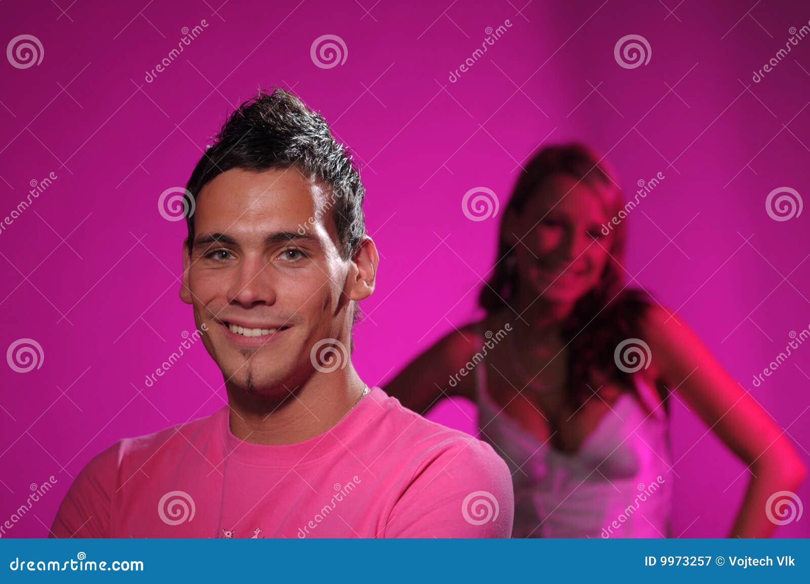 The Portrait of the Attractive Young Loving Pair Stock Image - Image of ...