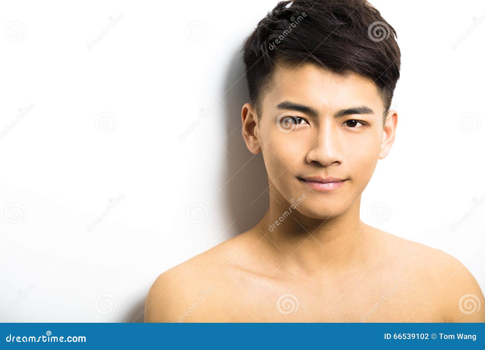 Portrait of Attractive Young Man Face Stock Photo - Image of clean ...