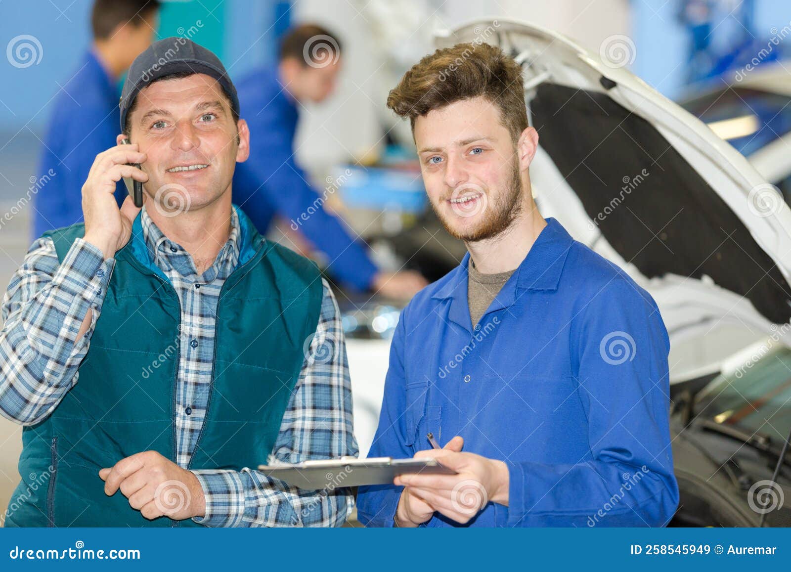 Portrait Auto Mechanic in Garage Stock Image - Image of apprentice ...