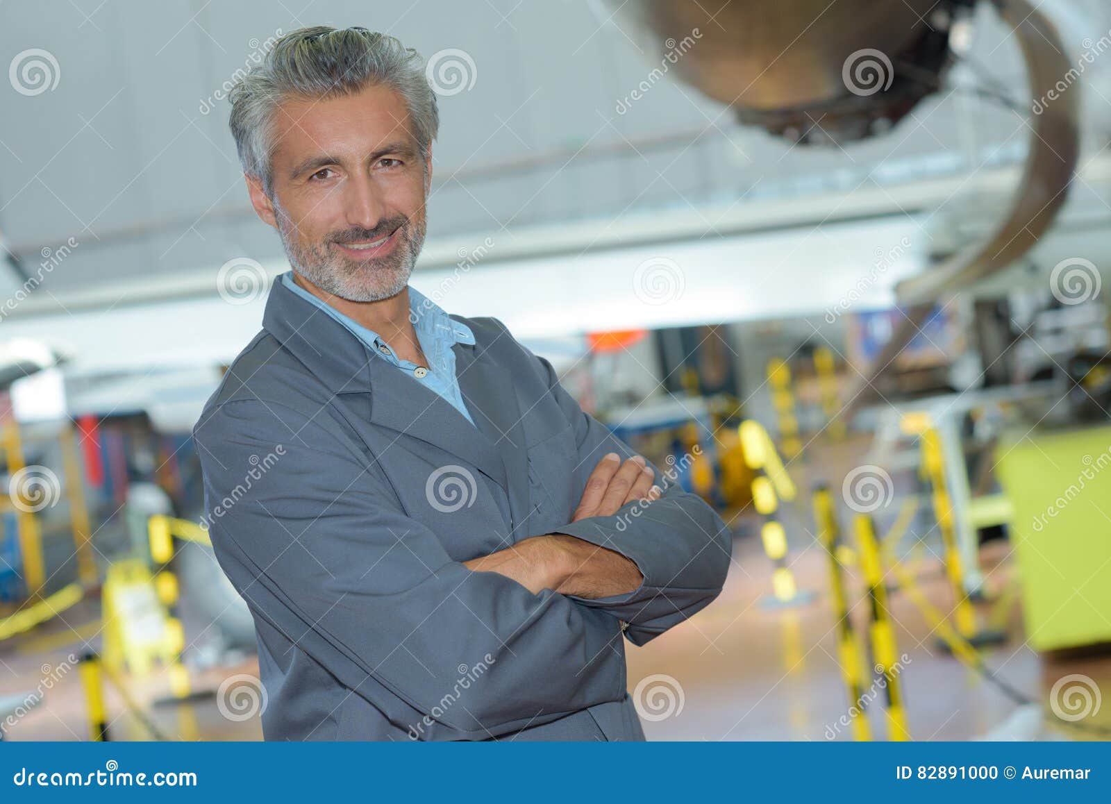 Portrait Of Aviation Copilot Using Control Panel Command In Cockpit ...