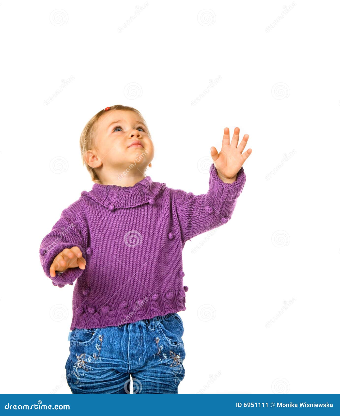 Portrait of Baby Looking Up Stock Image - Image of looking, kids: 6951111