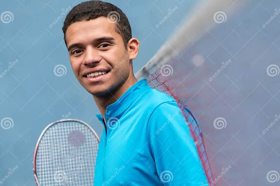 Portrait badminton player stock image. Image of badminton - 254758383
