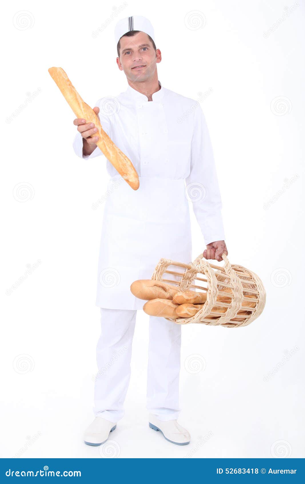 Portrait of a baker stock photo. Image of quality, work - 52683418