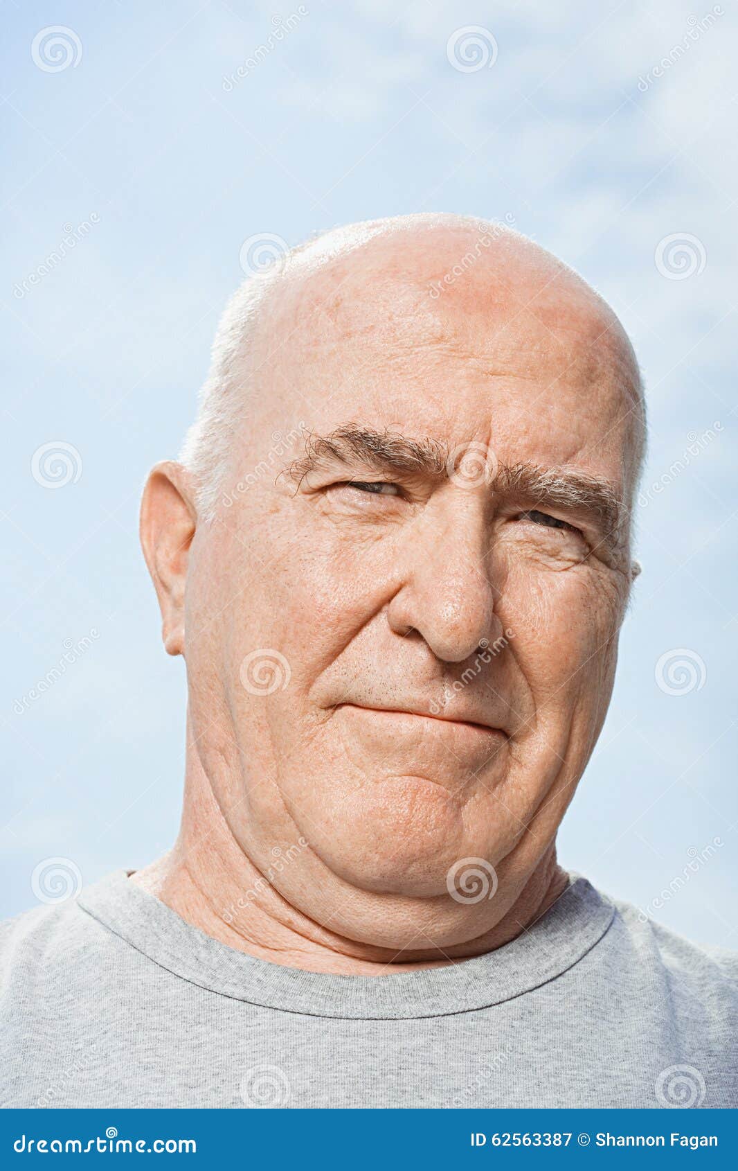 Portrait of a bald man stock image. Image of male, coney - 62563387