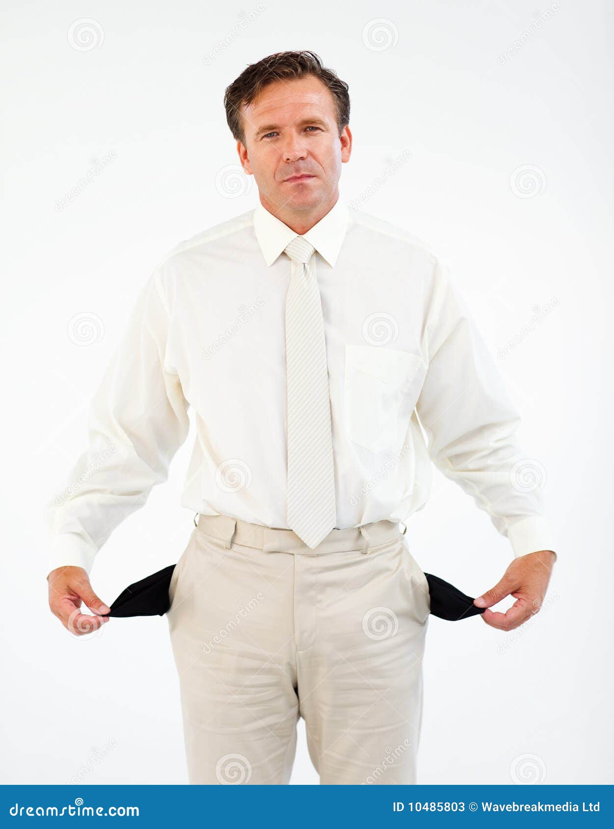Portrait of bankrupt man stock image. Image of adult - 10485803