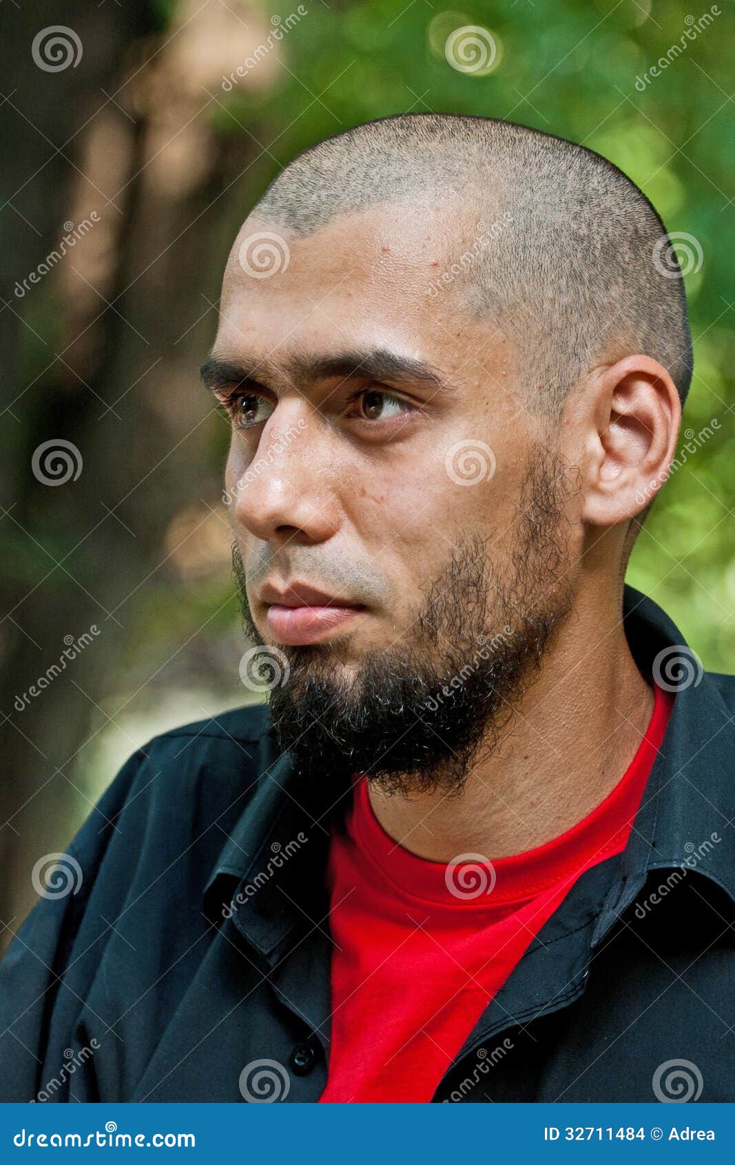 Portrait of a beard man stock photo. Image of person - 32711484