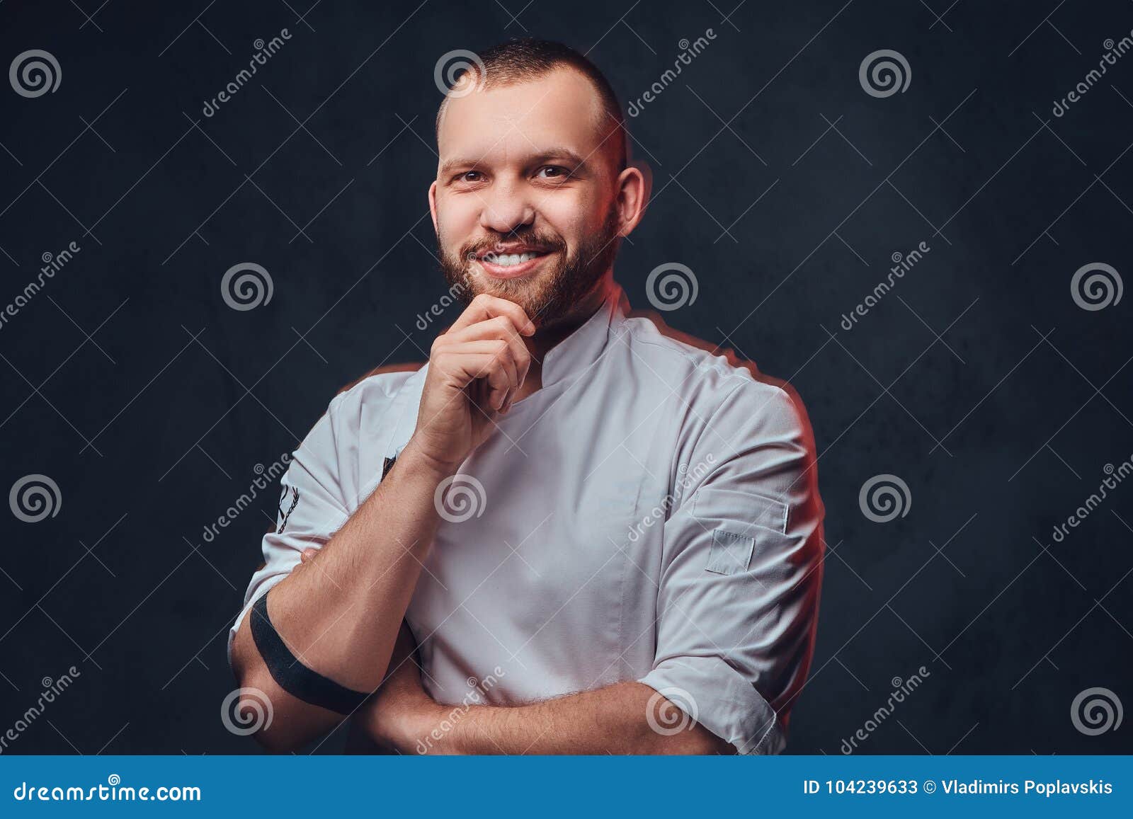 Portrait of Bearded Chef Cook. Stock Image - Image of chef, industry ...