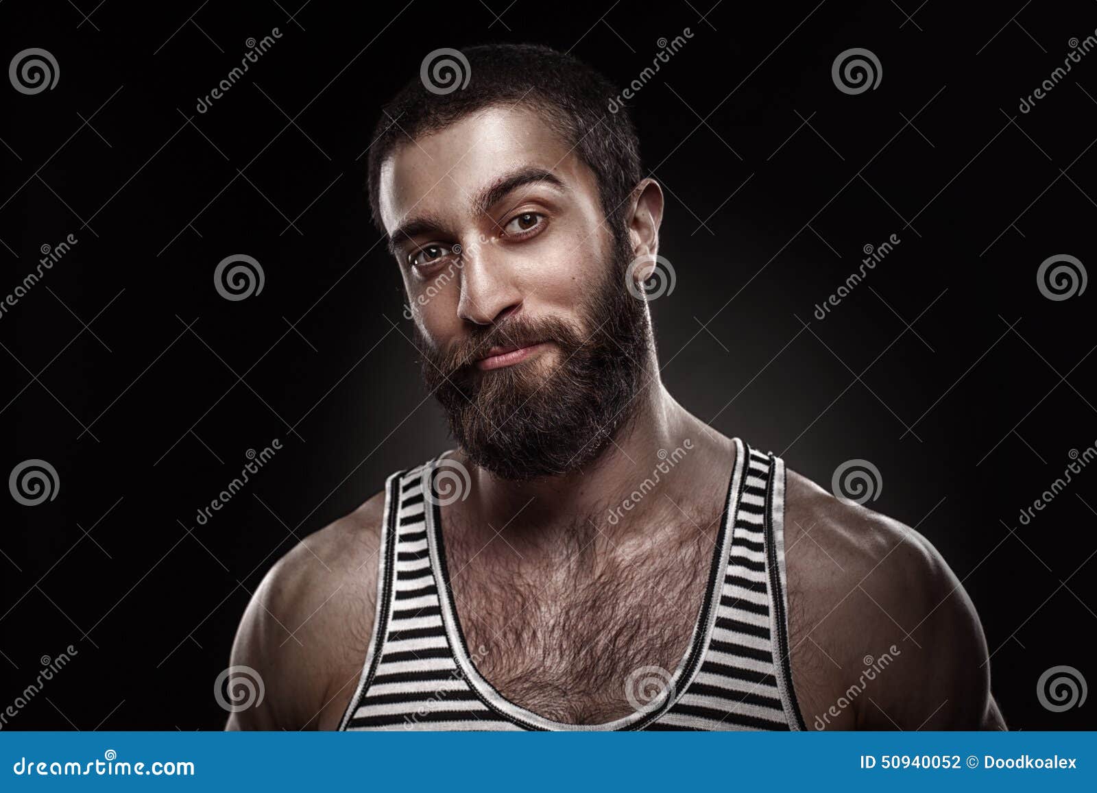 Portrait of a beardy man stock photo. Image of background - 50940052