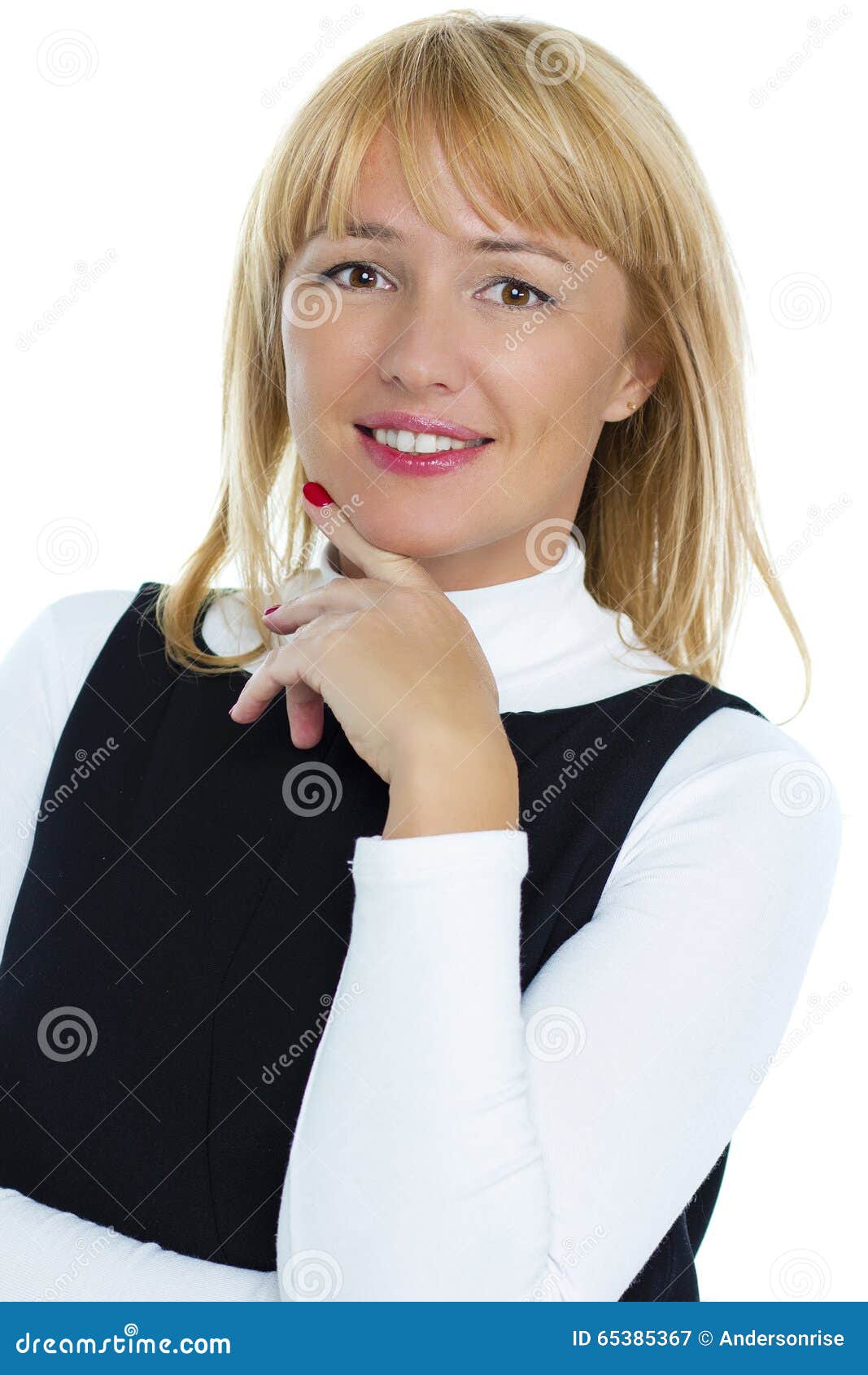 Portrait Of A Beautiful Adult Blonde Woman Stock Image Image Of Face