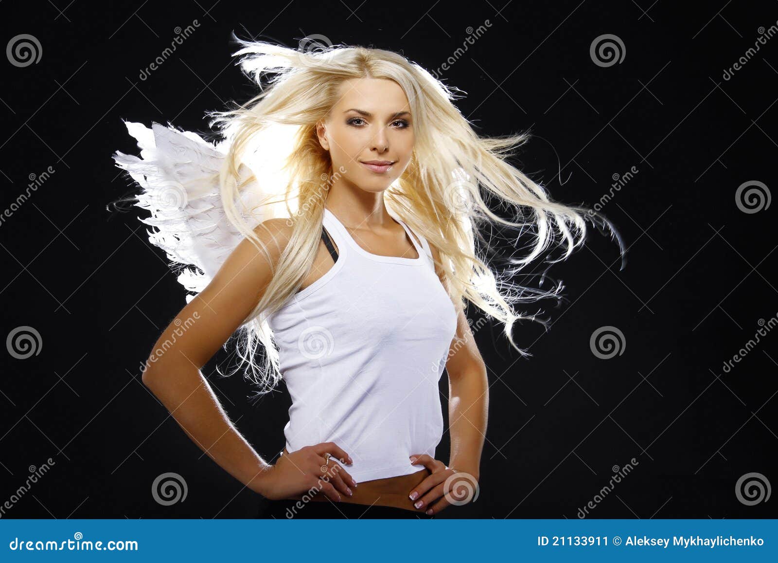 Portrait of a Beautiful Angel Stock Image - Image of dream, girl: 21133911