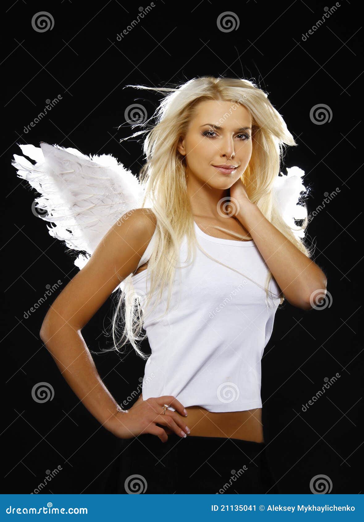 Portrait of a Beautiful Angel Stock Image - Image of religion, portrait ...