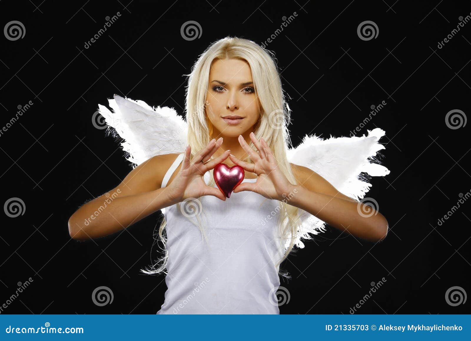 Portrait of a Beautiful Angel Stock Image - Image of calm, blonde: 21335703