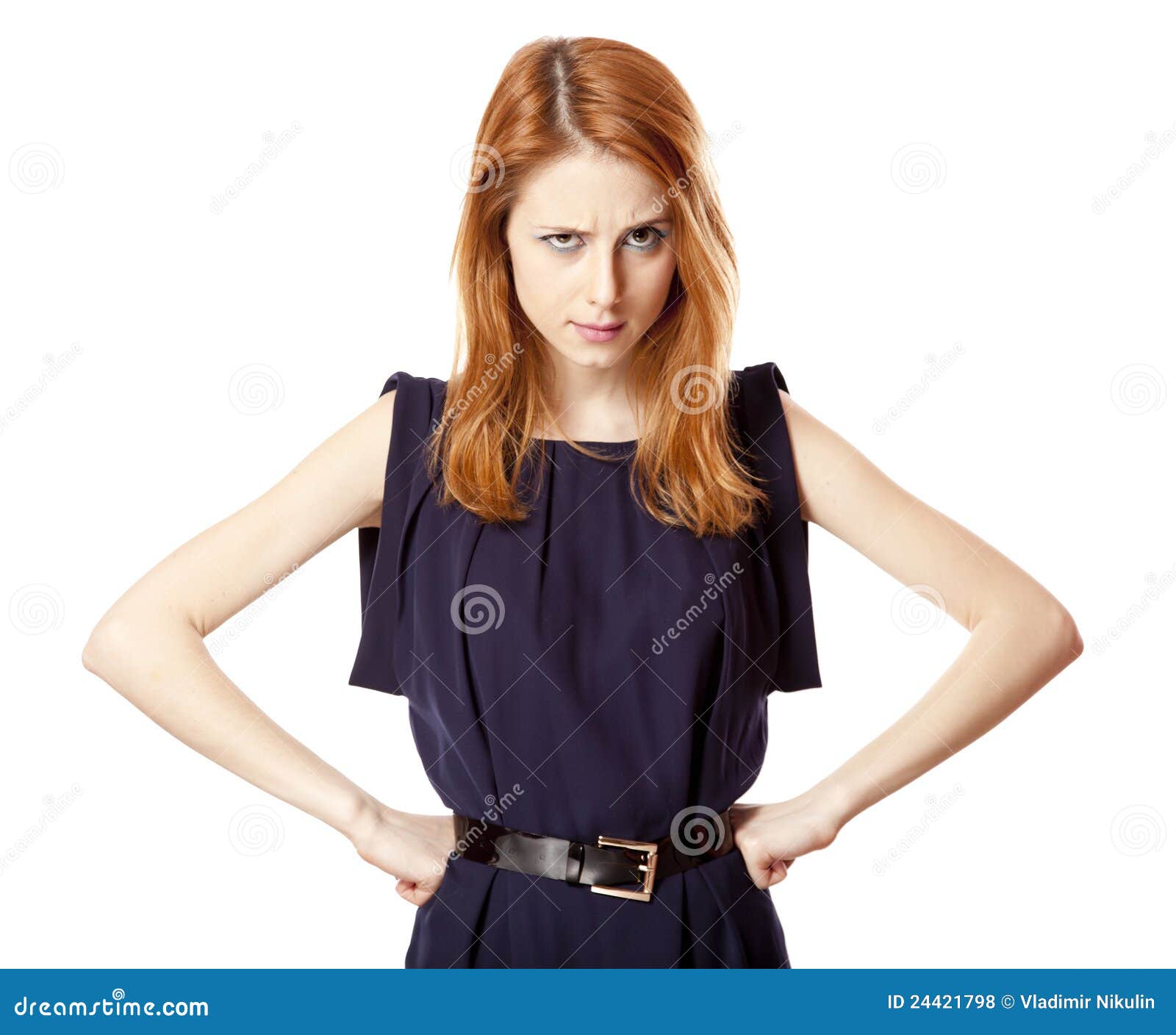 Beautiful Angry Woman Looks Furious Royalty-Free Stock Photo ...