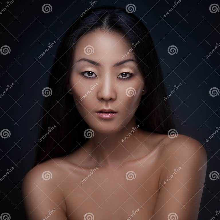 Portrait Of Beautiful Asian Girl Stock Image Image Of Nature Hair
