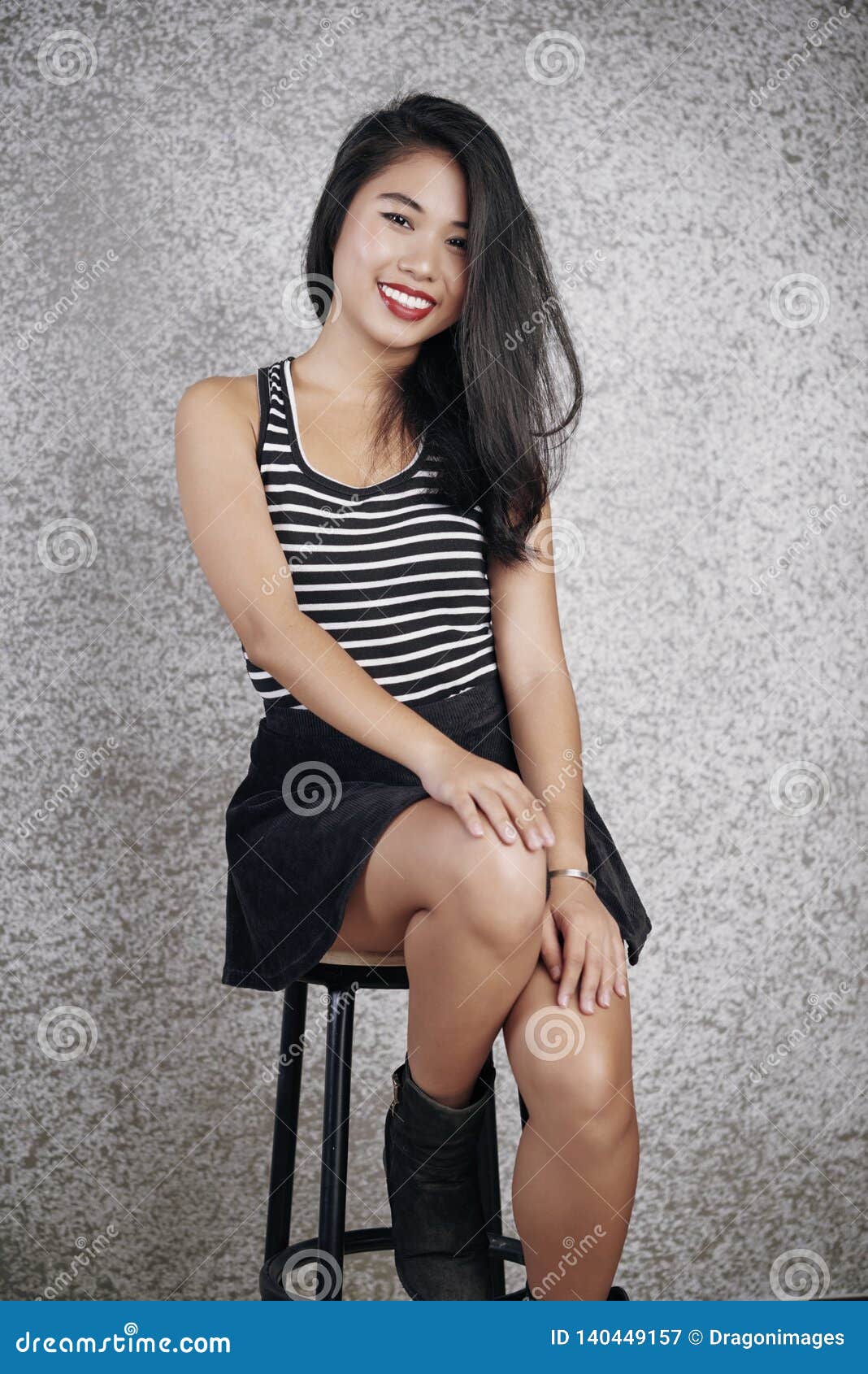 Elegant Asian Woman Stock Image Image Of Smiling Happy 140449157
