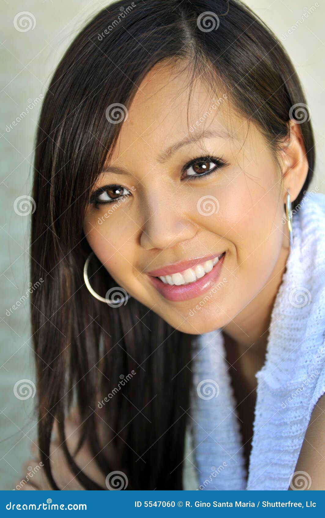 Portrait of Beautiful Asian Woman Stock Photo - Image of girl, eyes ...