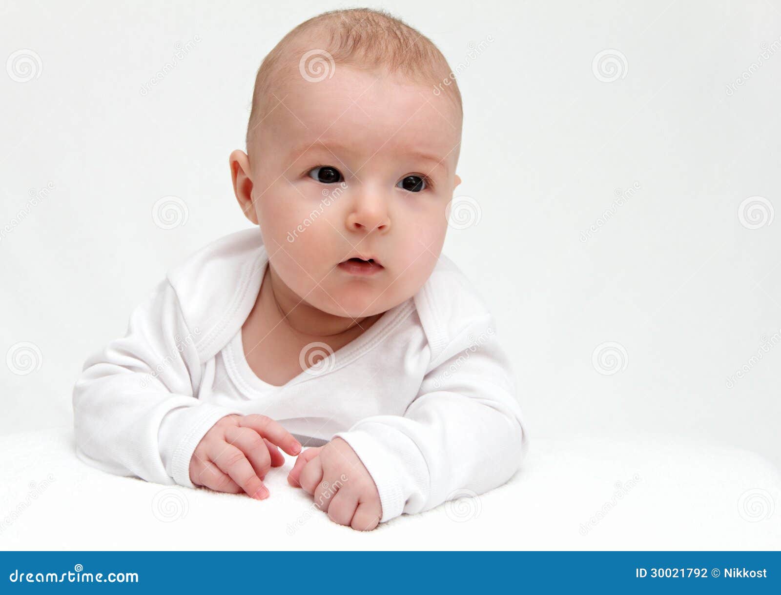 Beautiful infant stock photo. Image of portrait, childhood - 30021792