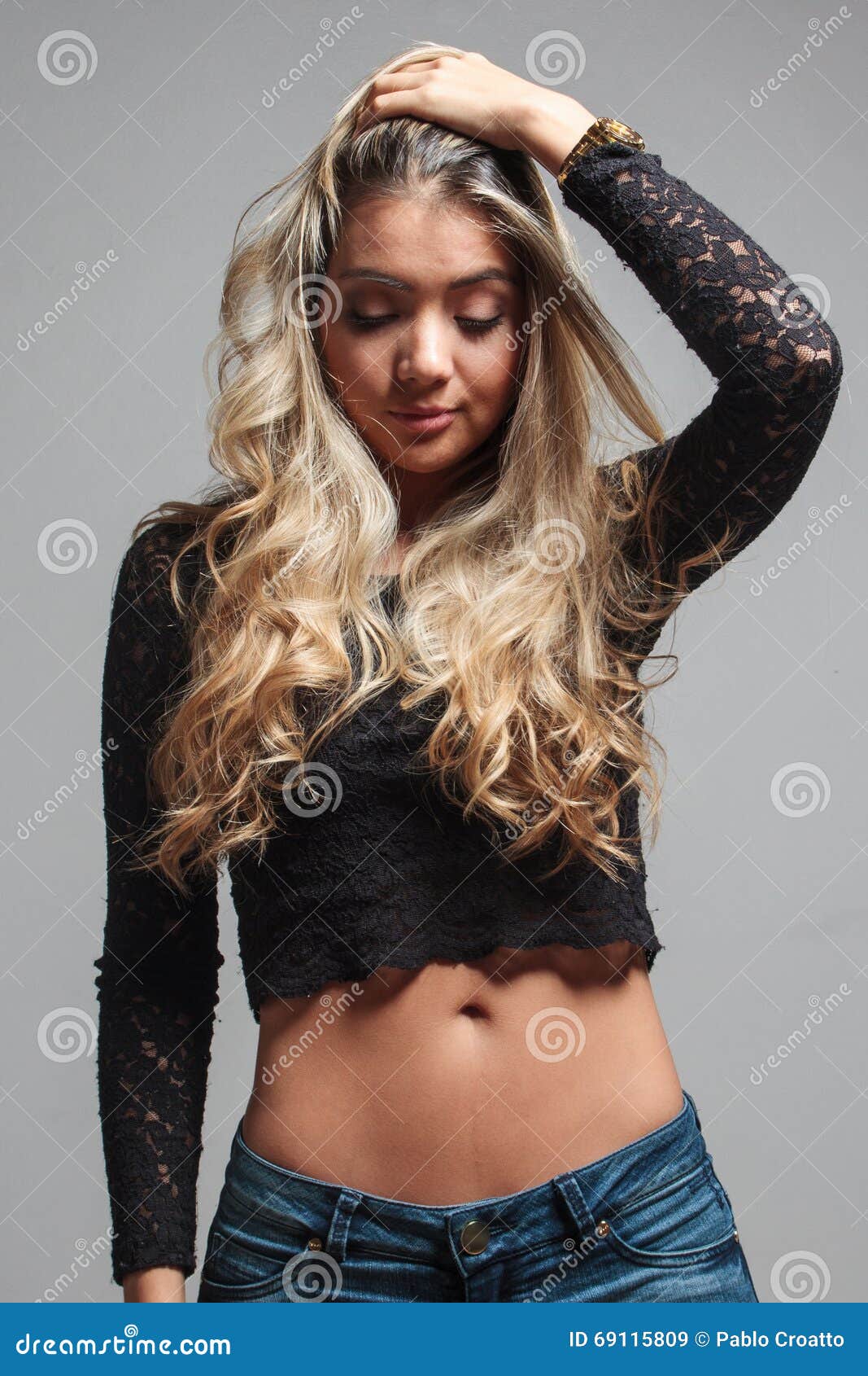 Portrait Of A Beautiful Blonde Woman Stock Image Image Of Sensual