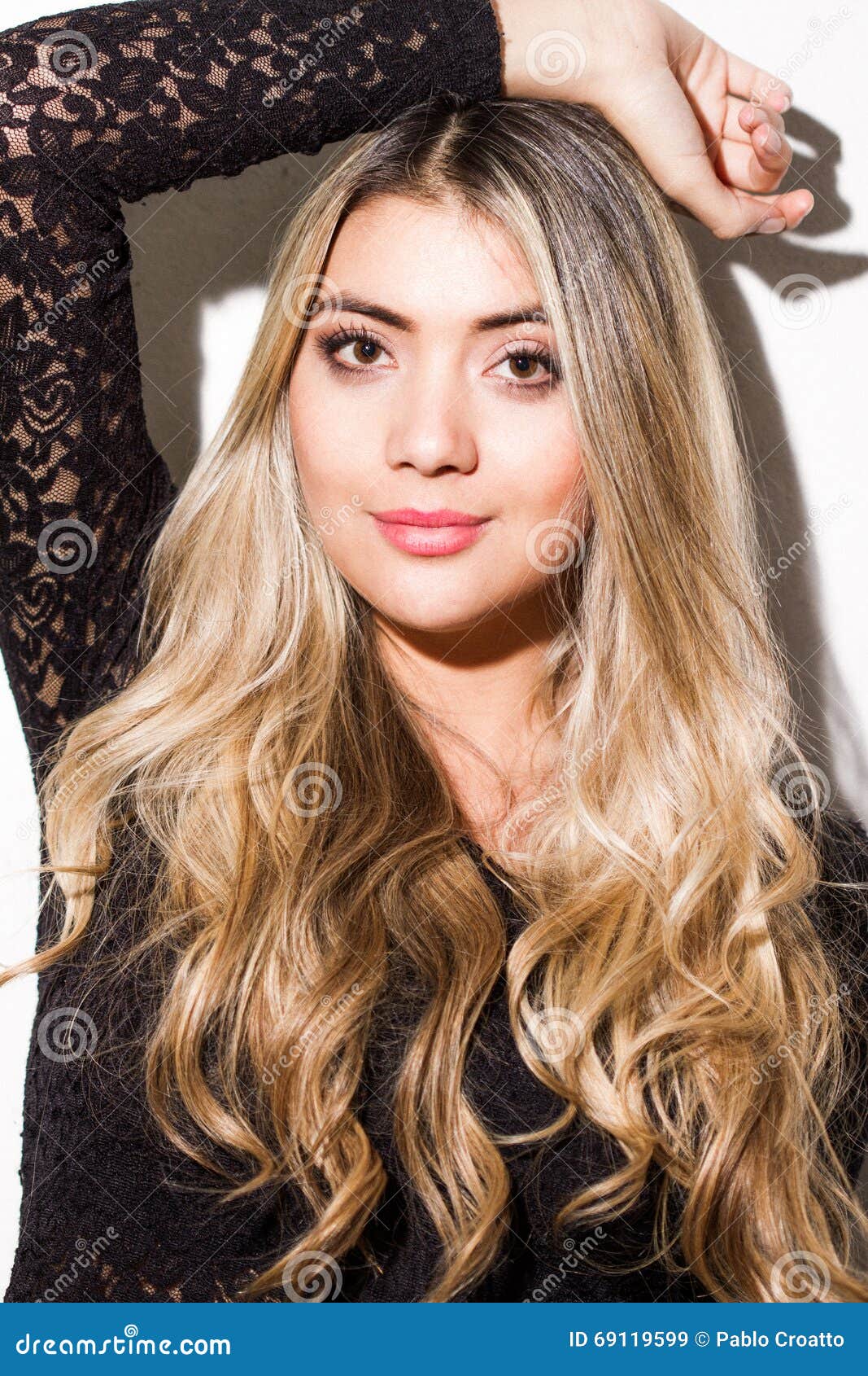 Portrait Of A Beautiful Blonde Woman Stock Image Image Of Fashion