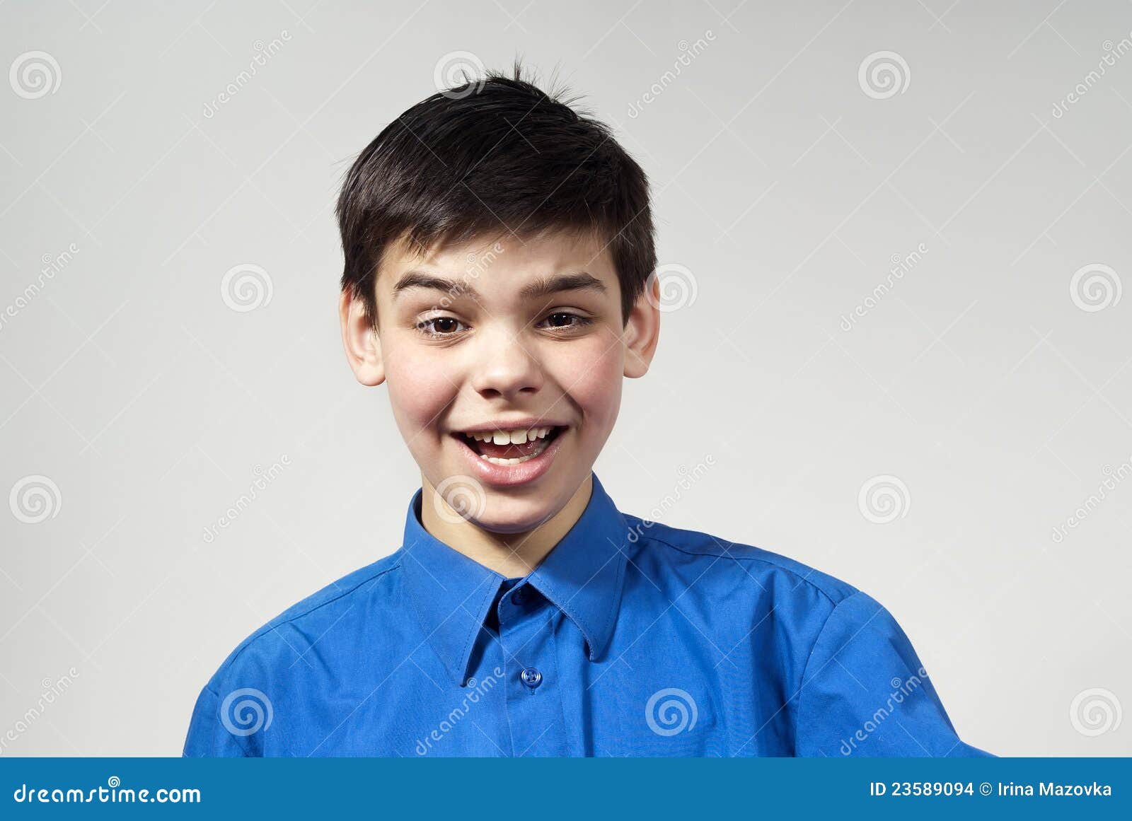 Portrait of a Beautiful Boy Stock Photo - Image of isolated, camera ...