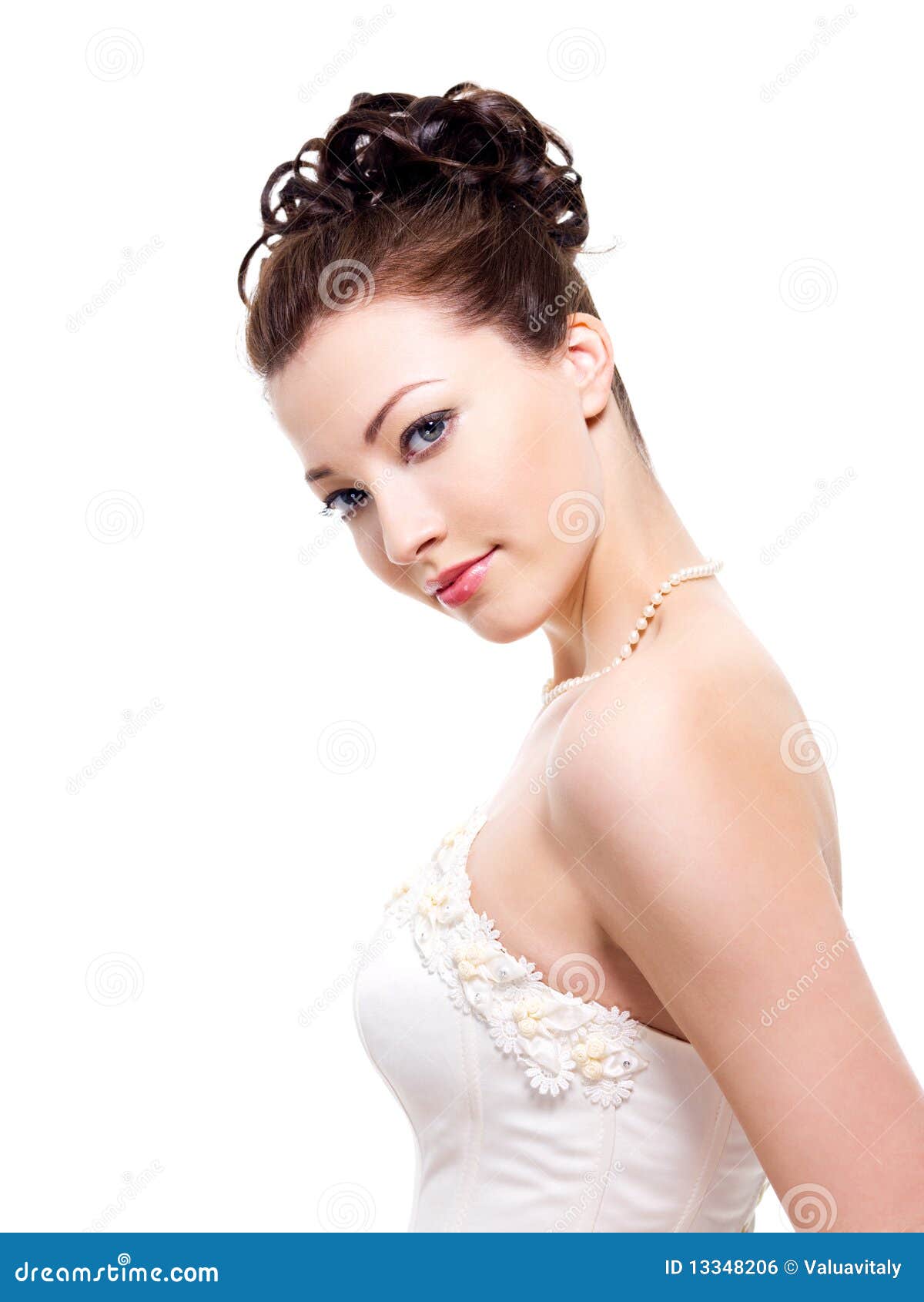 Portrait of a Beautiful Bride Stock Photo - Image of happy, caucasian ...