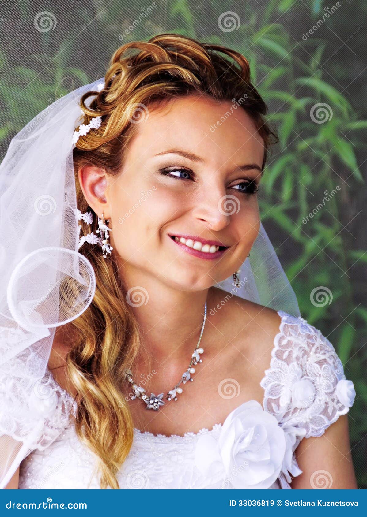 Portrait of Beautiful Bride Stock Image - Image of woman, holiday: 33036819