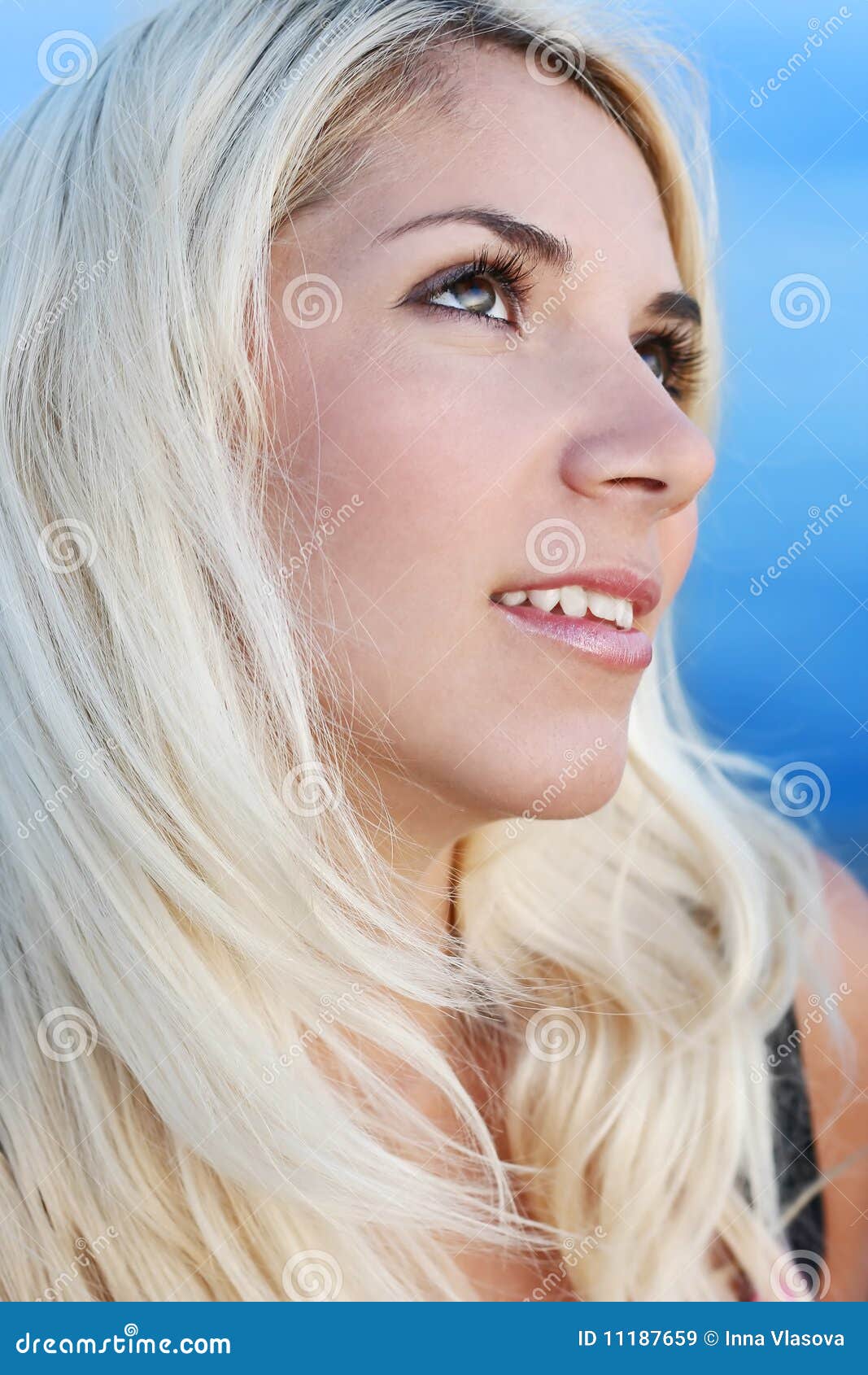 Portrait of a Beautiful Bright Girl Stock Image - Image of female ...