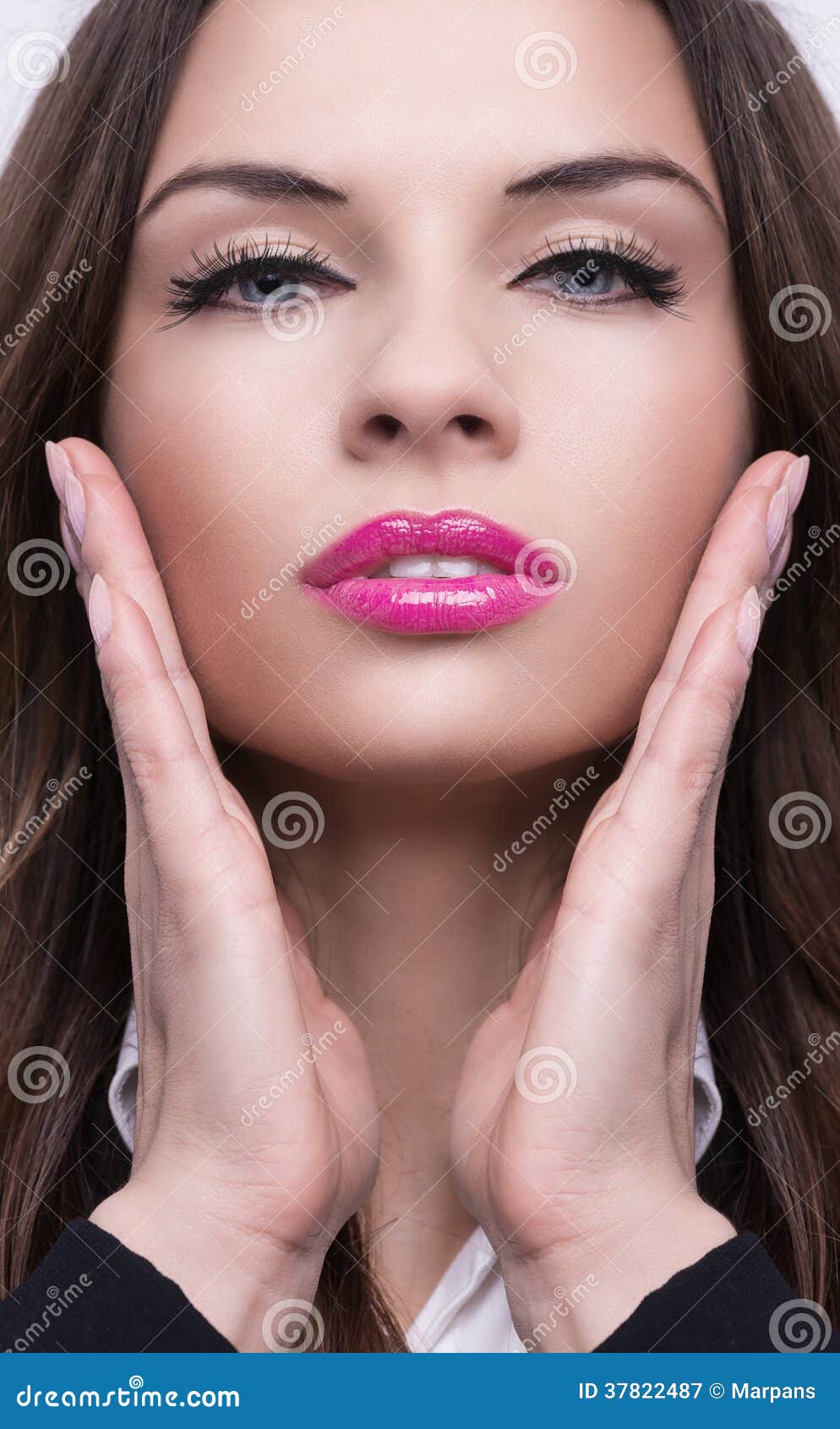 Portrait Of Beautiful Caucasian Woman Stock Image Image Of Looking