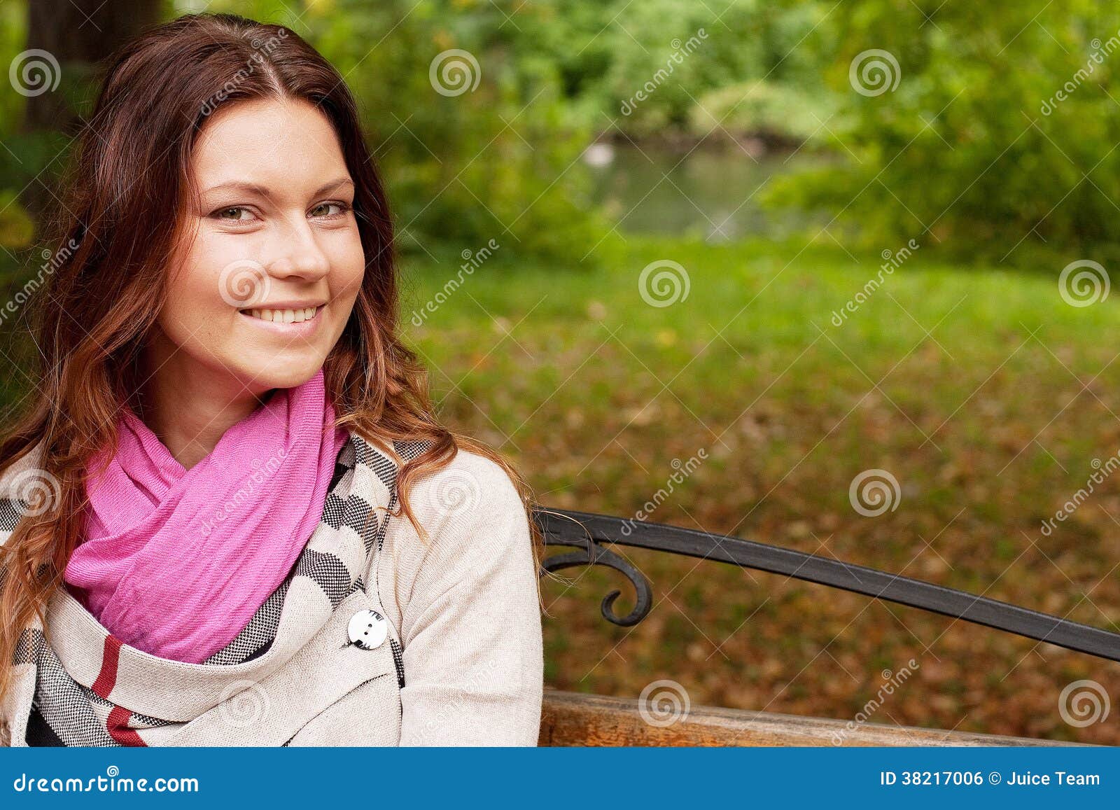 Portrait of Beautiful Charming Smiling Woman Stock Photo - Image of ...