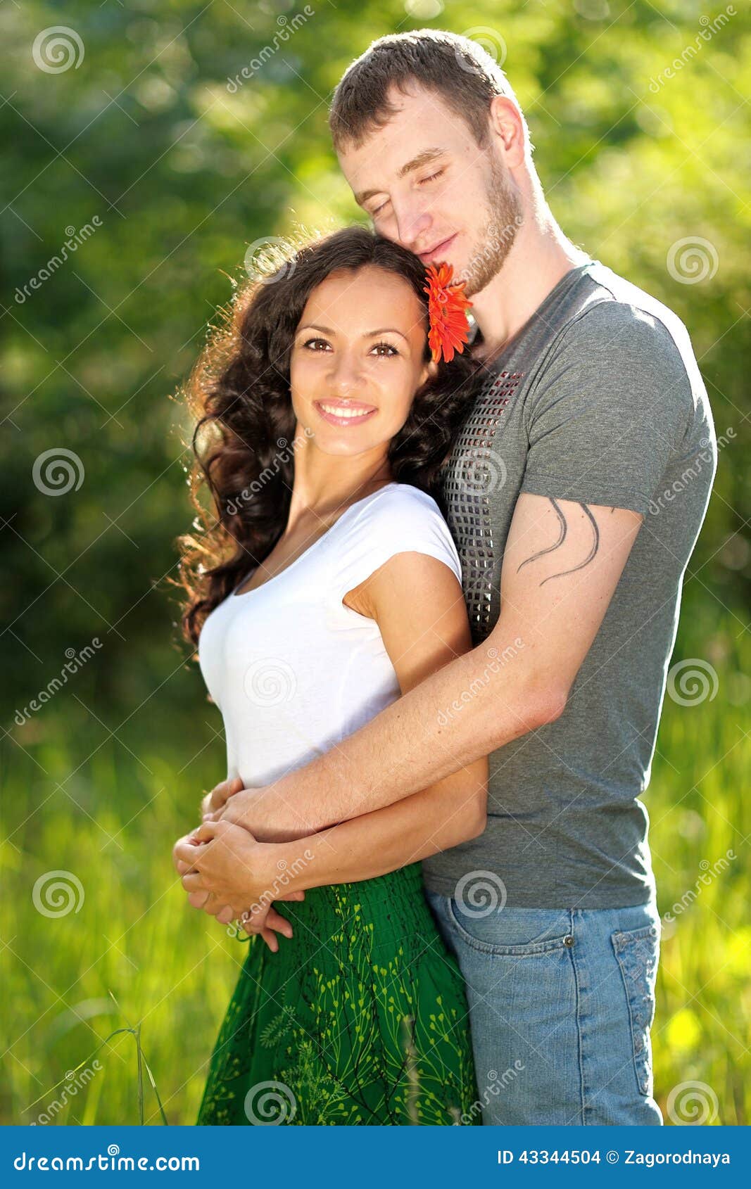 Portrait of a Beautiful Couple Stock Photo - Image of tenderness ...