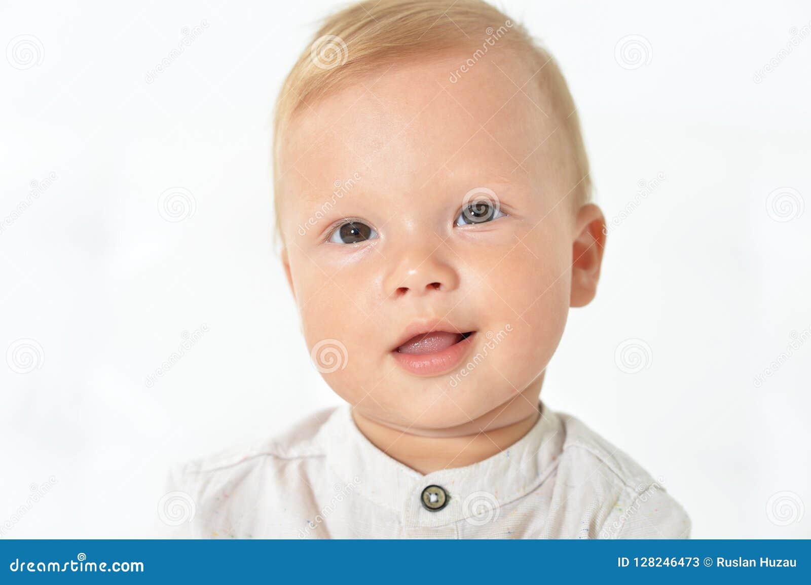 Portrait of a Beautiful Cute Baby Boy Stock Image - Image of person ...