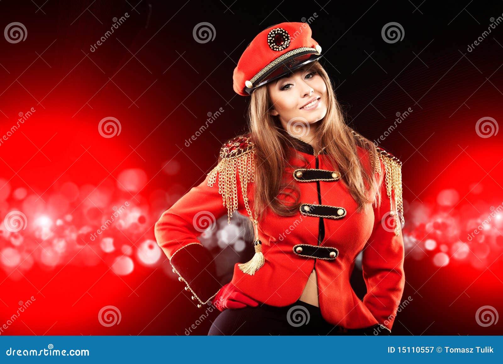 Portrait of a Beautiful Dancing Girl . Stock Image - Image of lovely ...