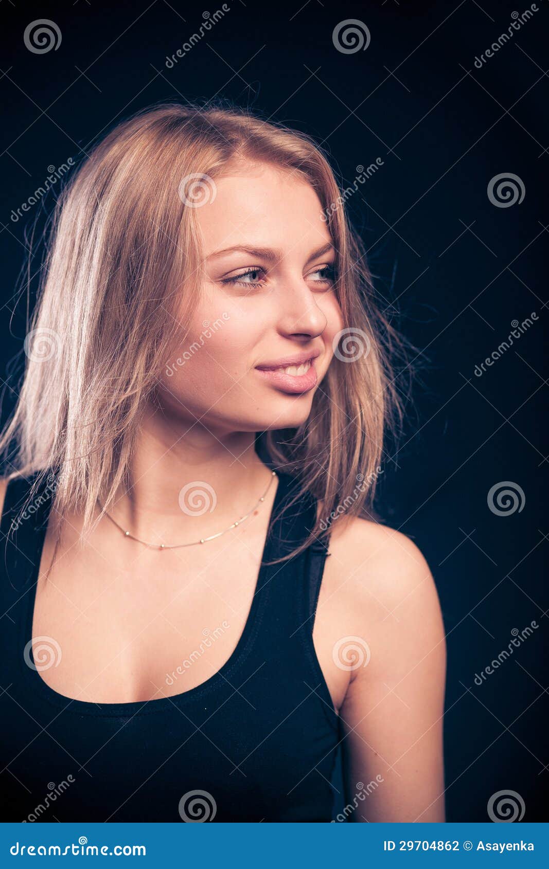 Beautiful delicate girl stock photo. Image of face, attractive - 29704862
