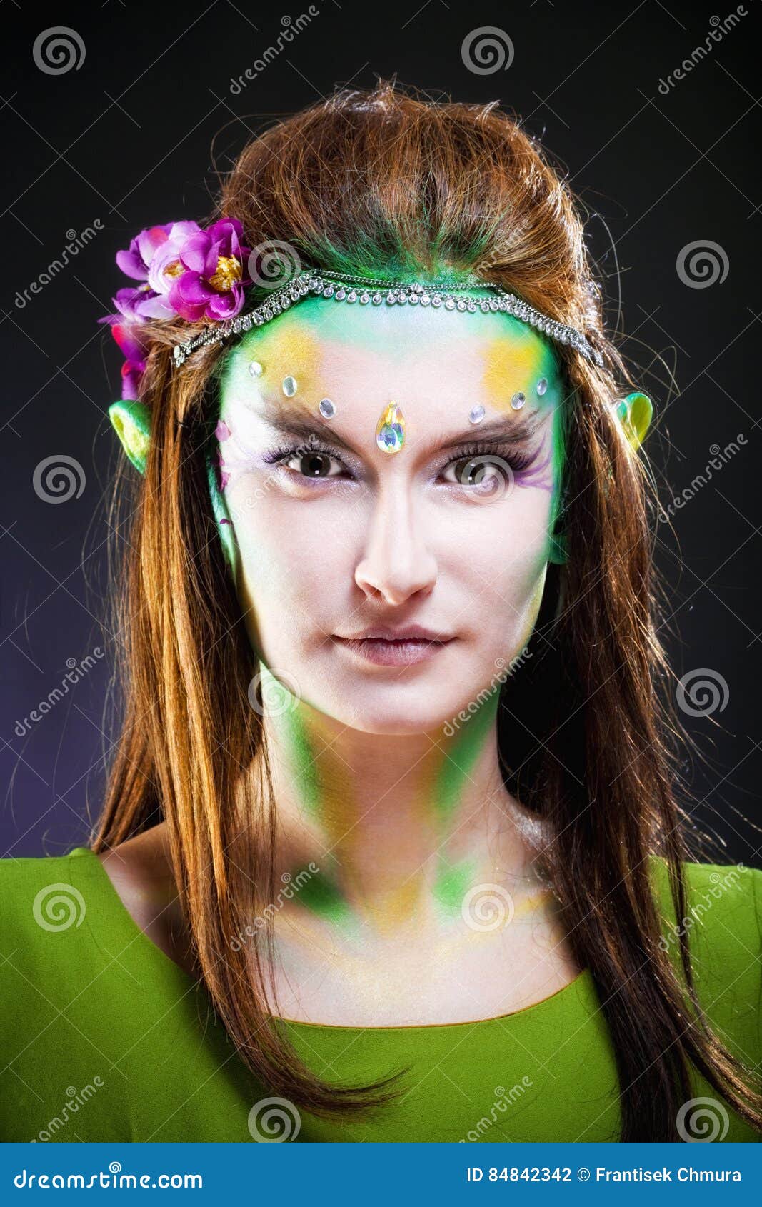 Portrait of a Beautiful Elf. Stock Photo - Image of magic, eyes: 84842342