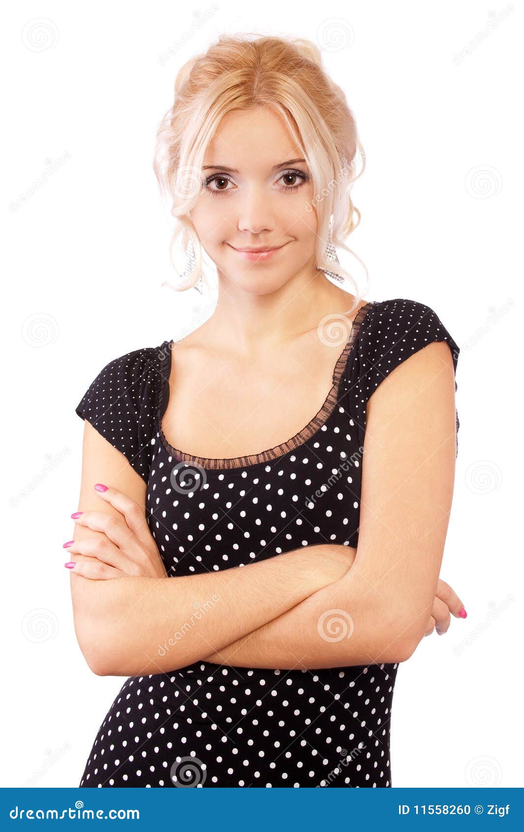 Portrait Of Beautiful Fair-haired Girl Stock Photo - Image: 11558260