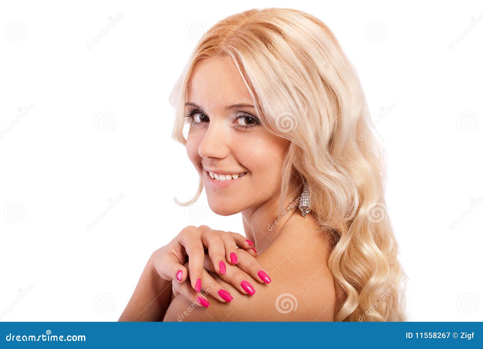 Portrait of Beautiful Fair-haired Girl Stock Image - Image of caucasian ...