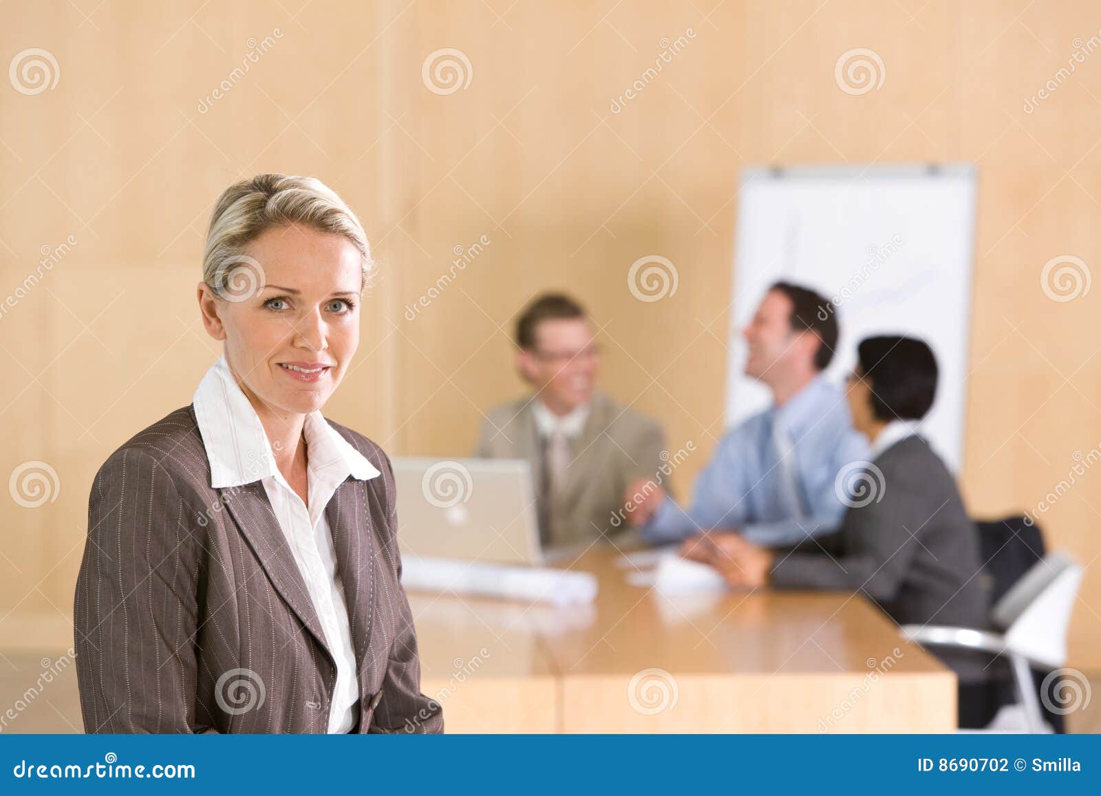Portrait of Beautiful Female Executive Stock Photo - Image of people ...