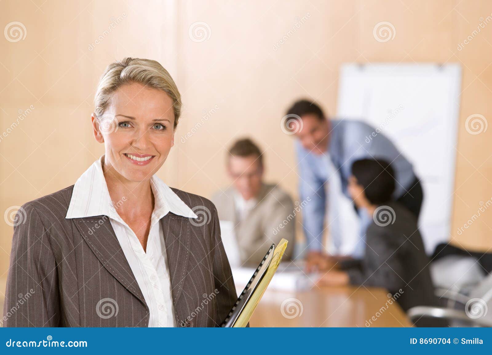 Portrait of Beautiful Female Executive Stock Photo - Image of business ...